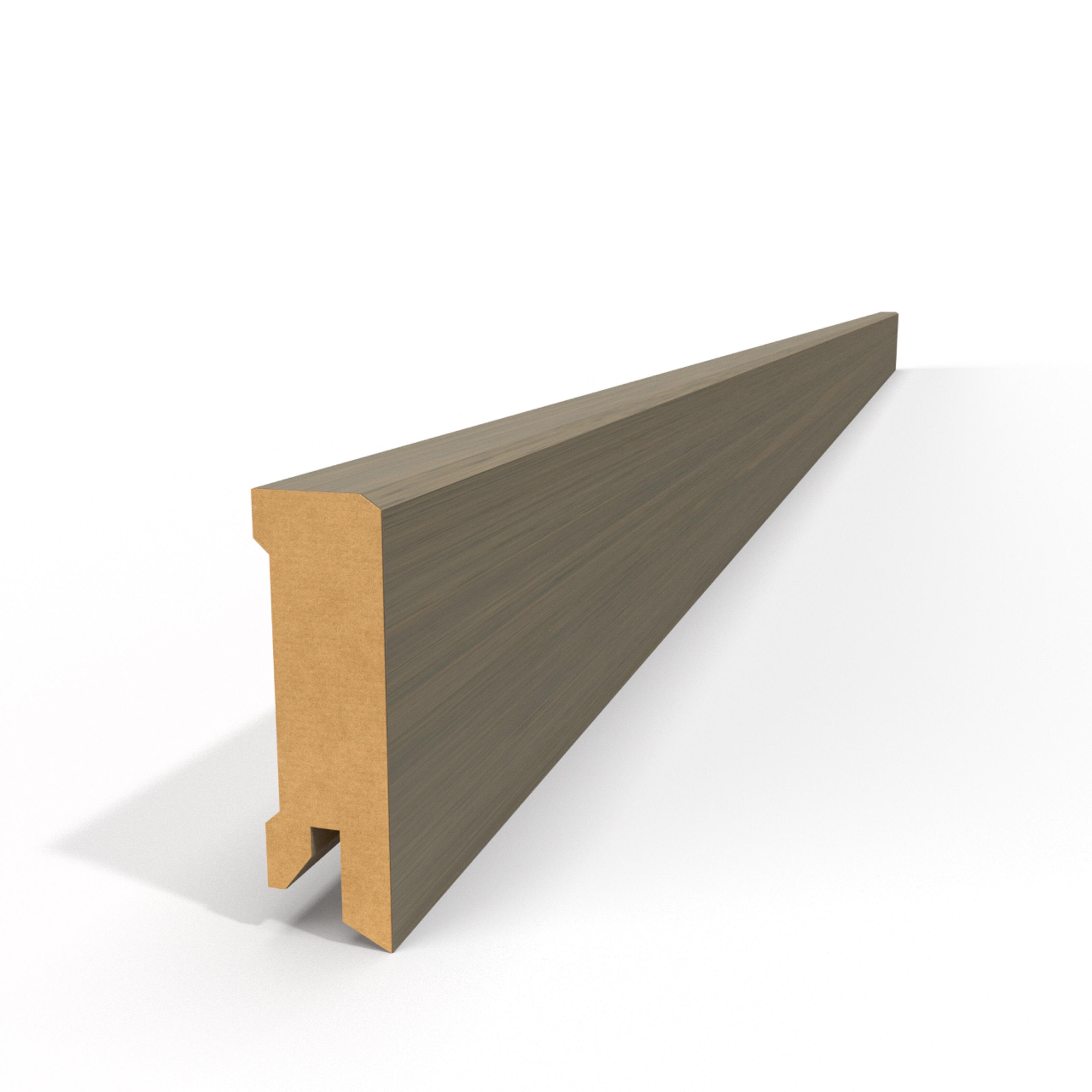 Rodapié de madera de 240x7cm gris claro | Leroy Merlin
