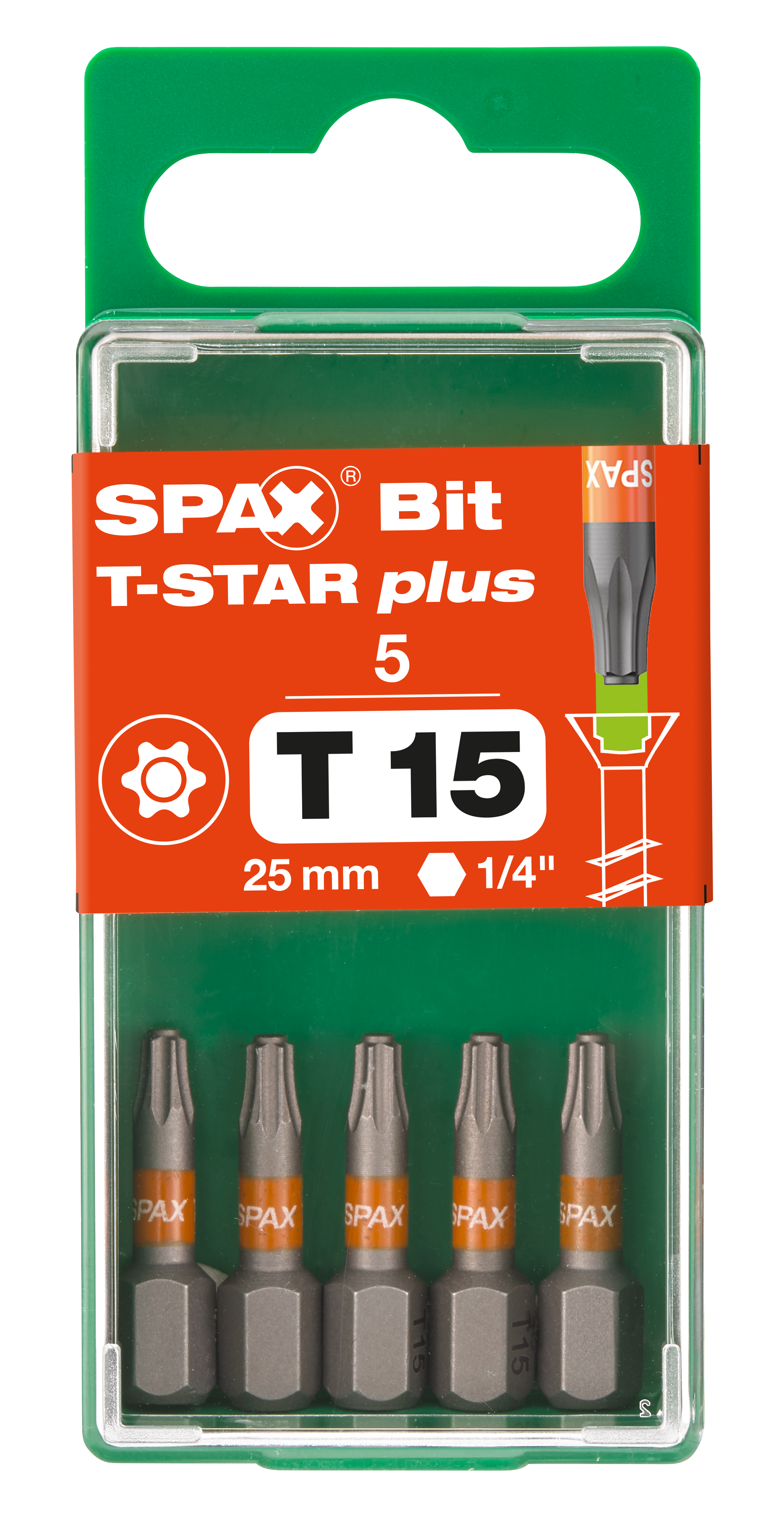 5 punta torx t15 t-star plus spax | Leroy Merlin
