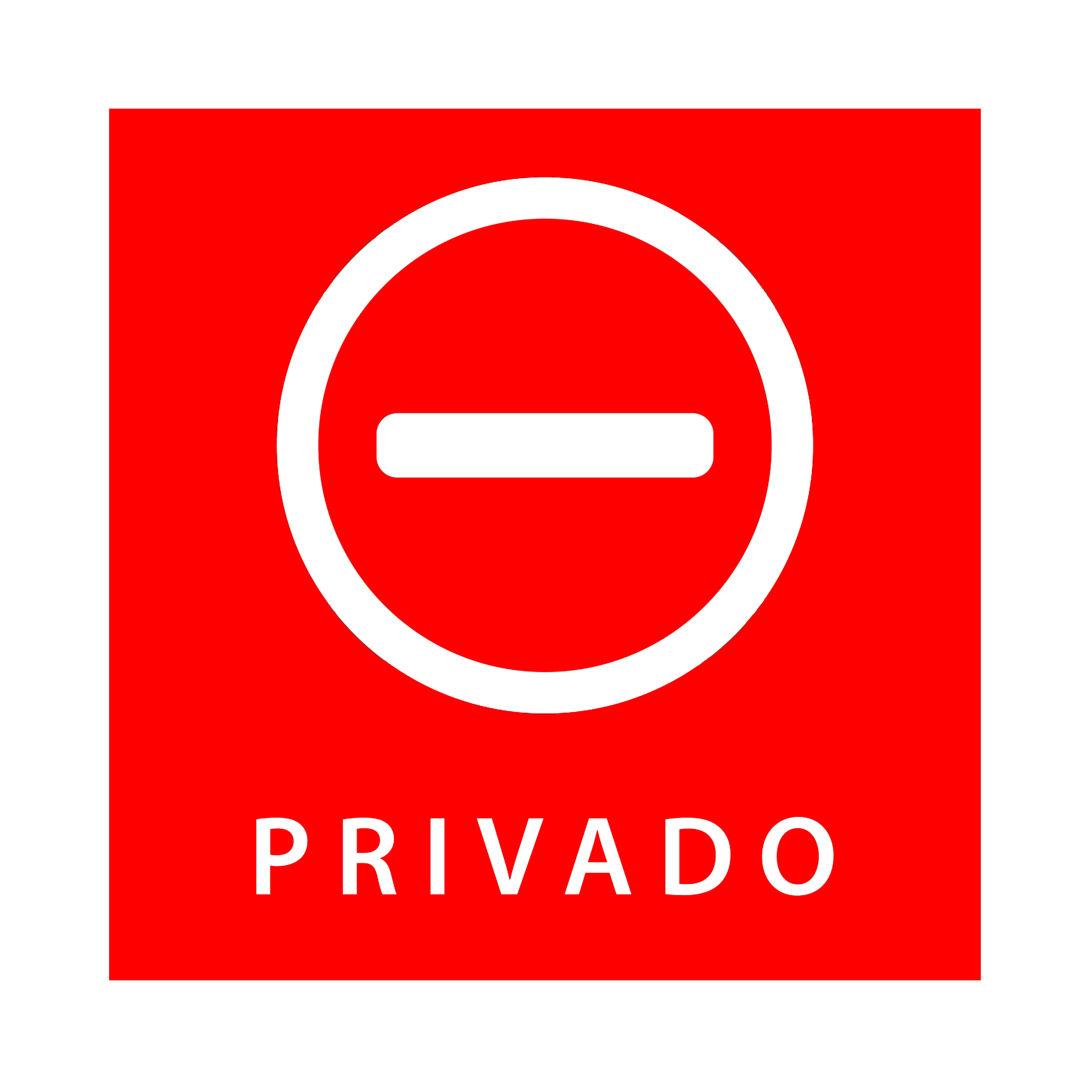 Placa pvc bicapa 9.7x9.7cm privado | Leroy Merlin