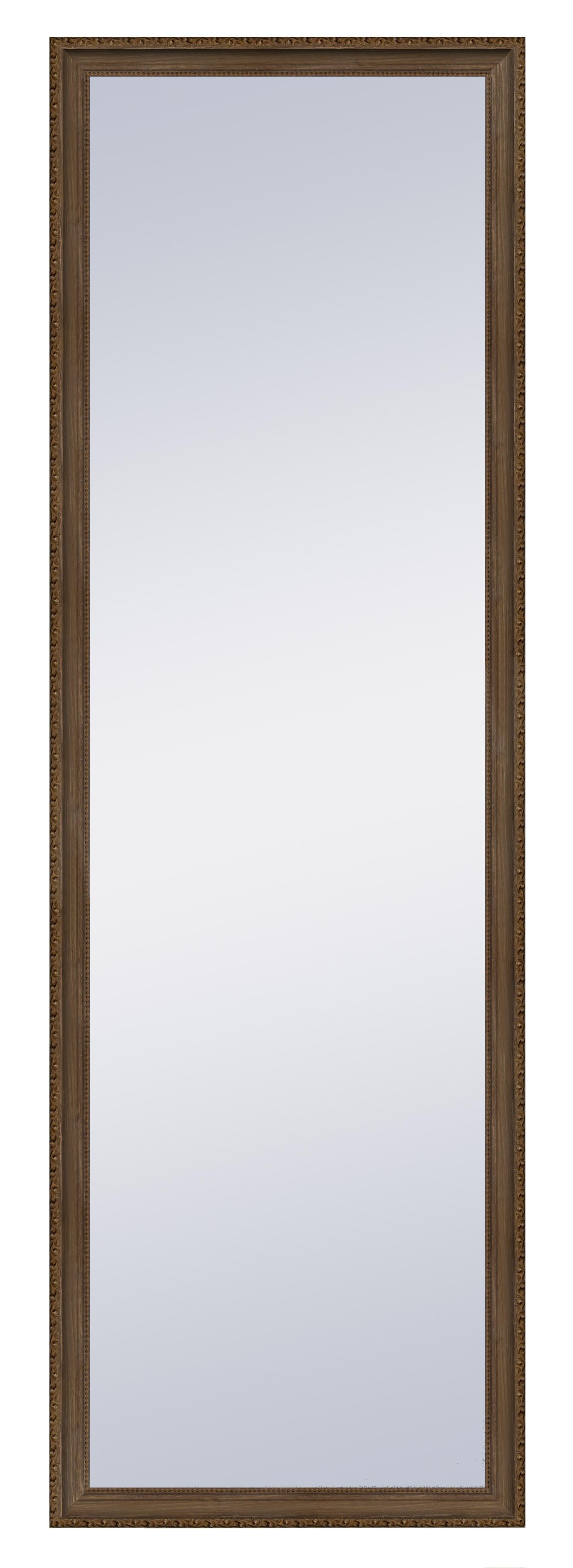 Espejo enmarcado de pared rectangular Claudia madera nogal oscuro mate ...