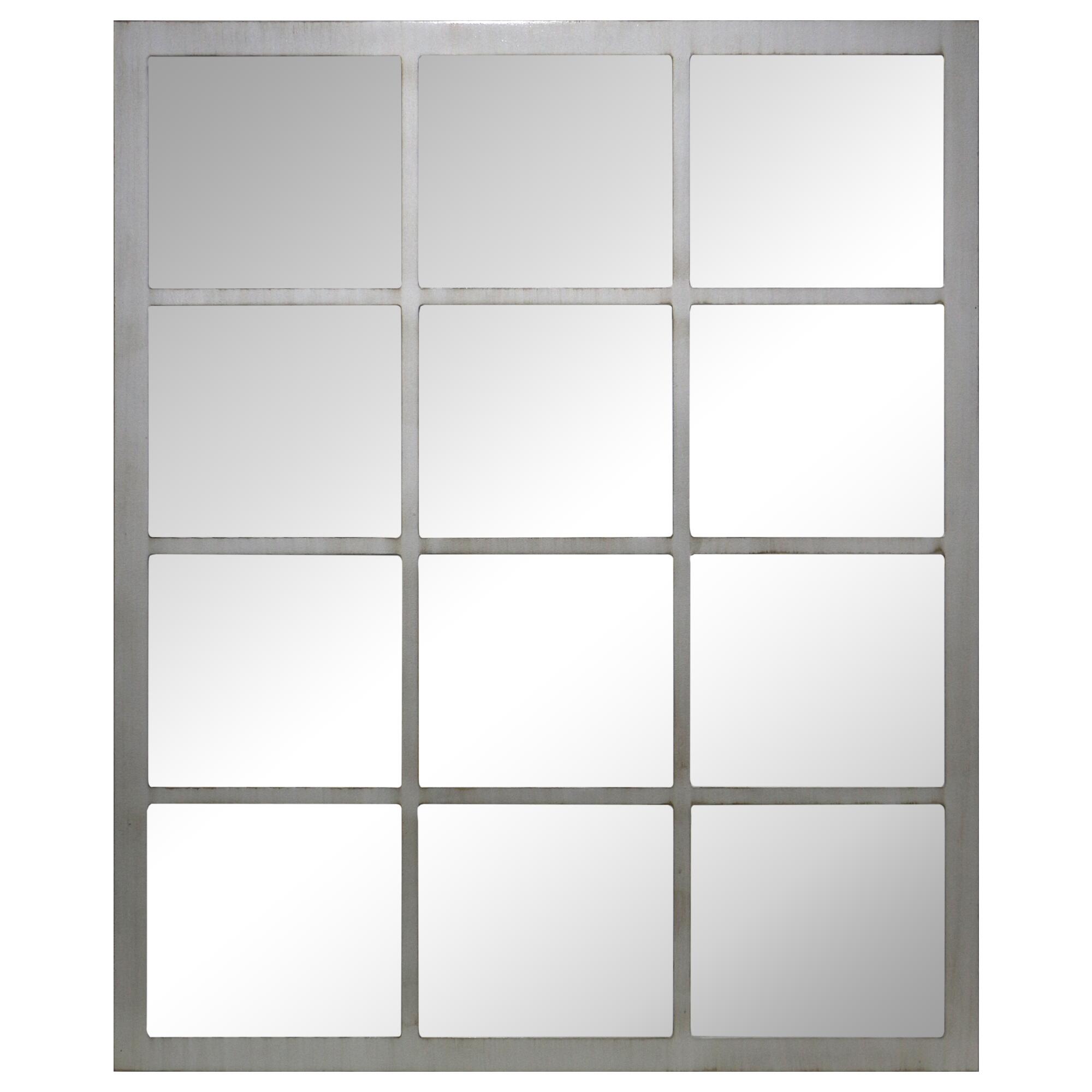Espejo enmarcado de pared cuadrado Siena MDF dorado satinado de 80 x120 ...