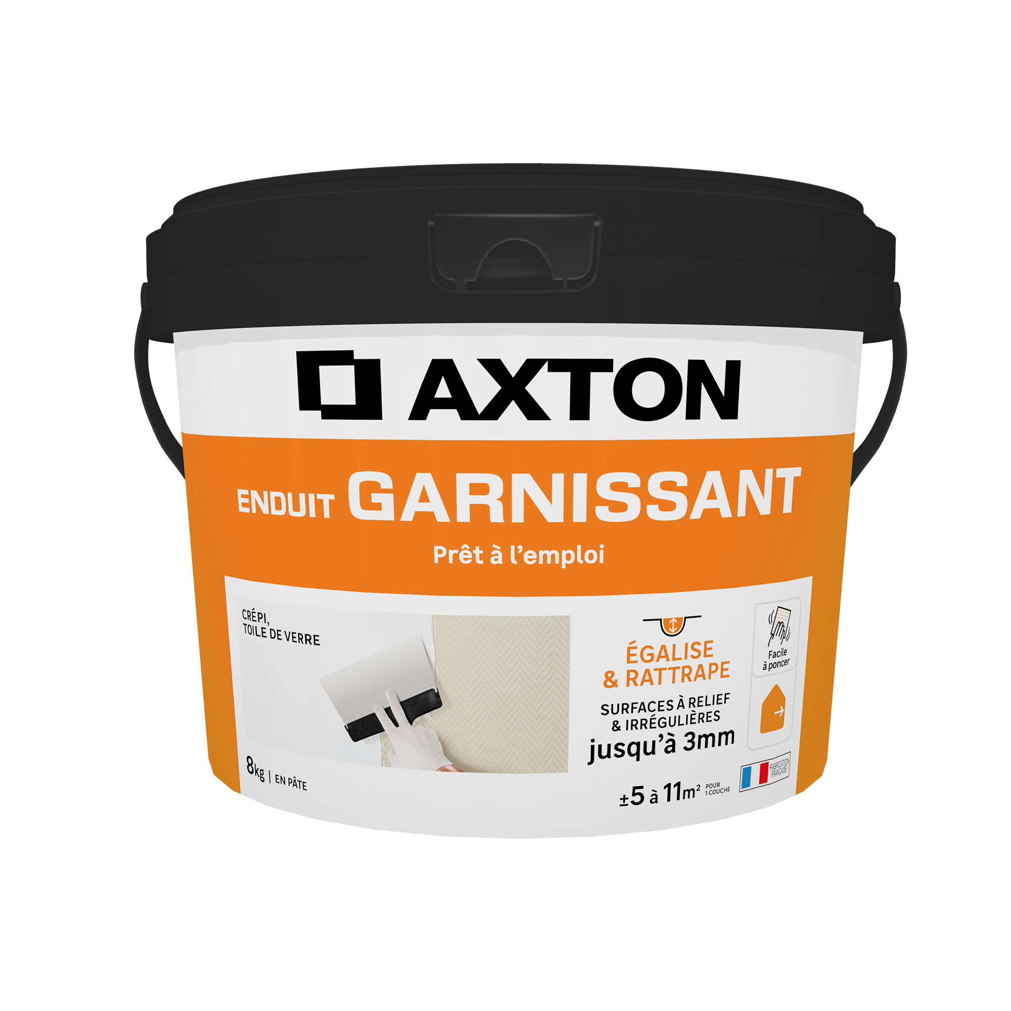 Enduit en pâte Prêt à l'emploi AXTON 8 kg | Leroy Merlin