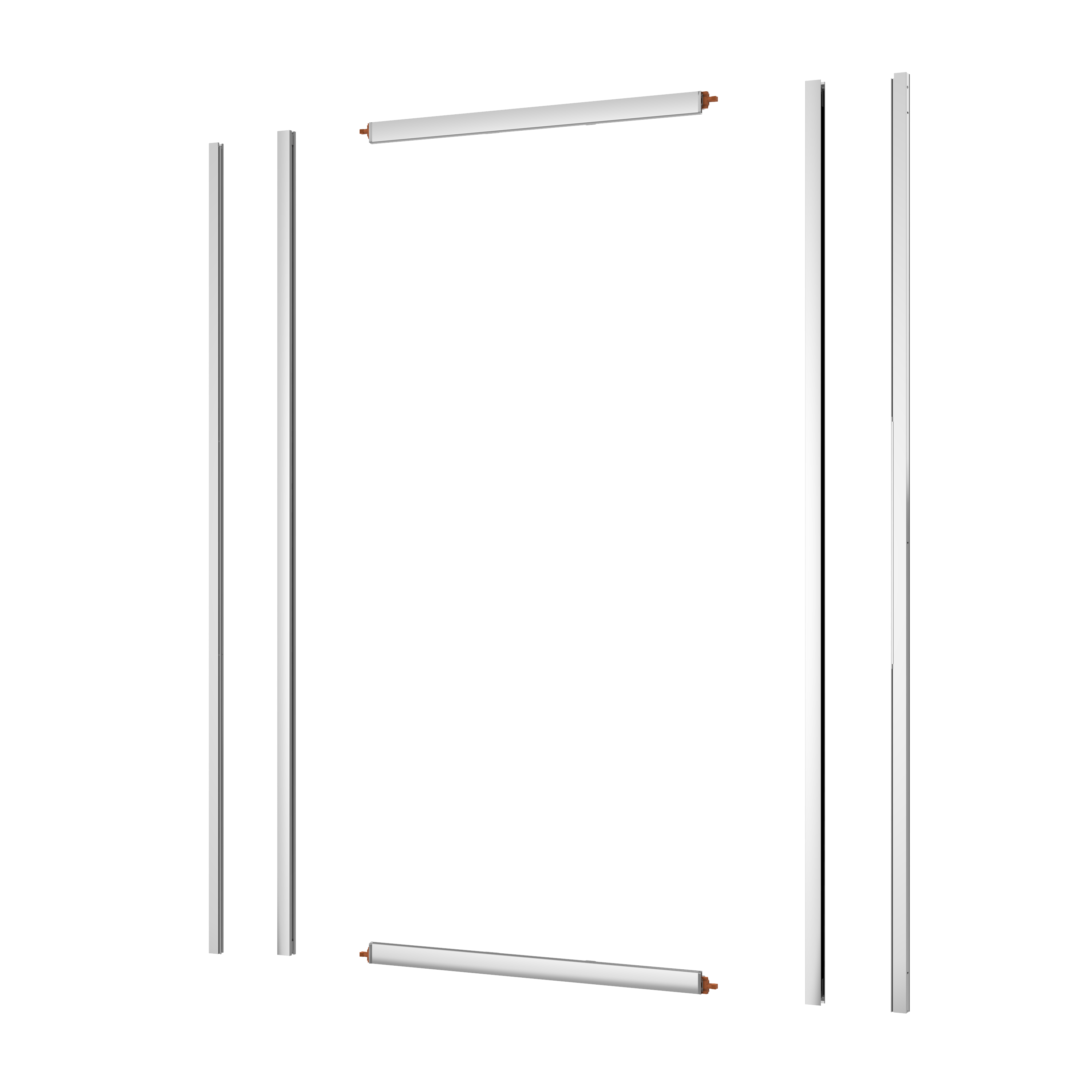 Kit perfil cromado mampara corredera easy 100 cm