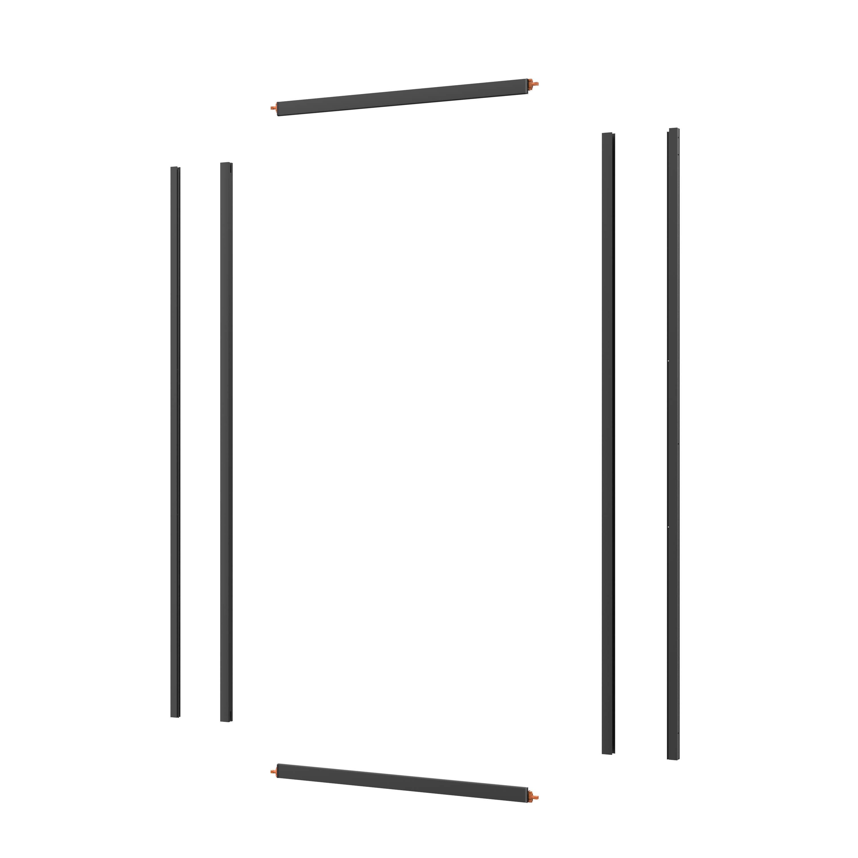 Profilé de finition pliant noir, l.100 x H.190 cm, Easy | Leroy Merlin