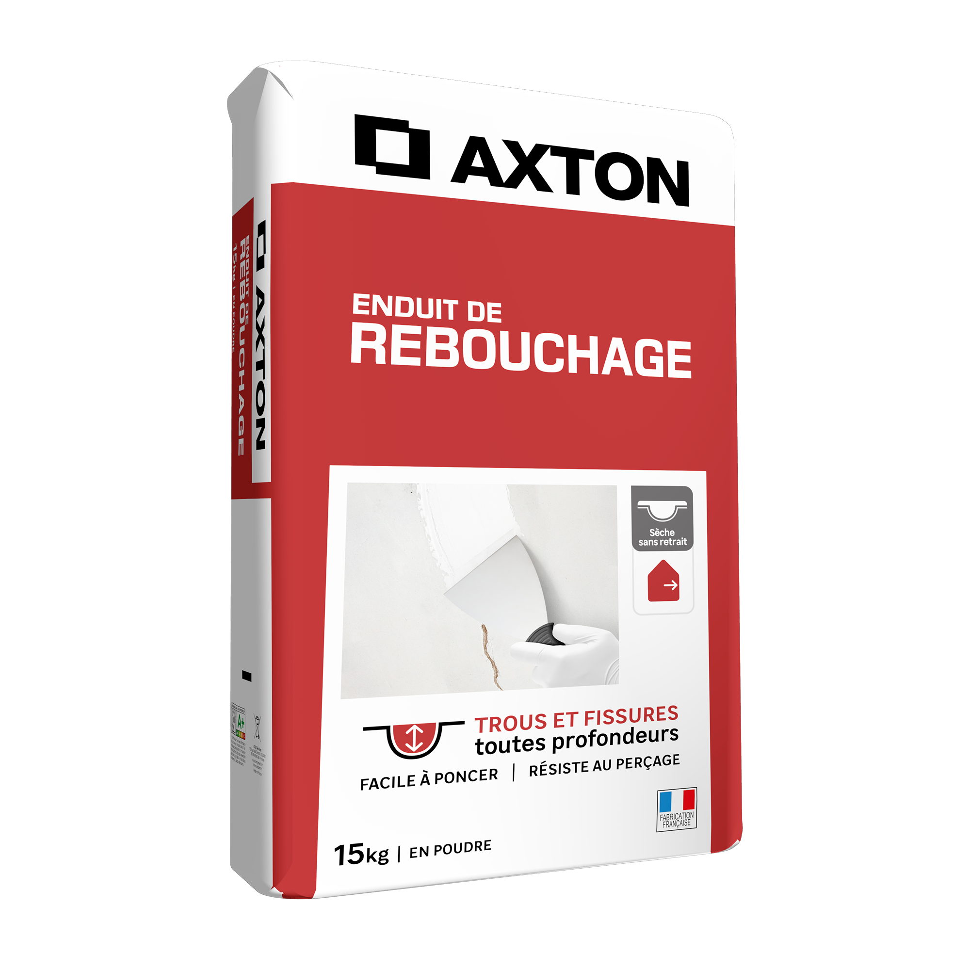 Enduit de rebouchage en poudre AXTON blanc 15 kg | Leroy Merlin
