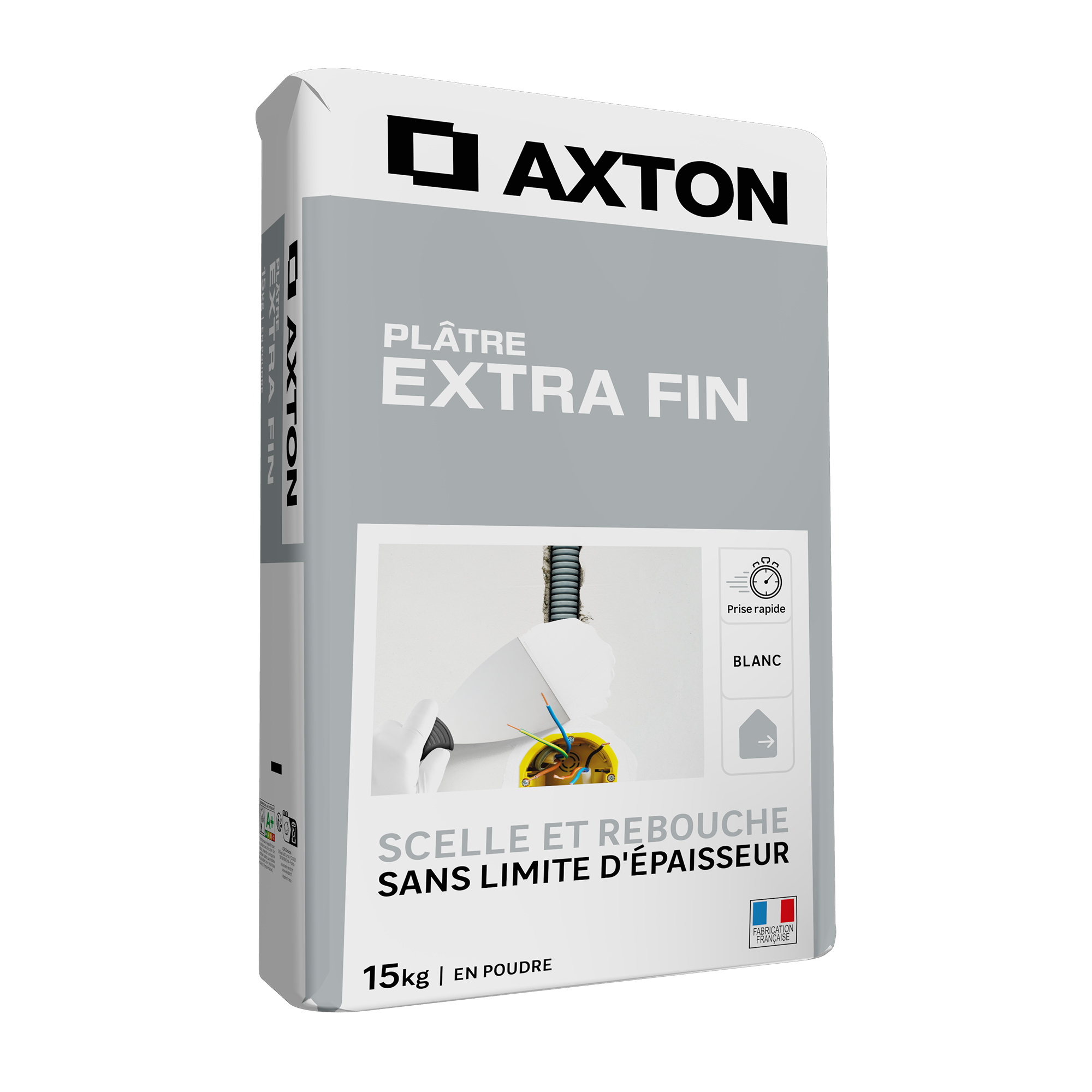 Plâtre Extra fin poudre AXTON 15 kg | Leroy Merlin
