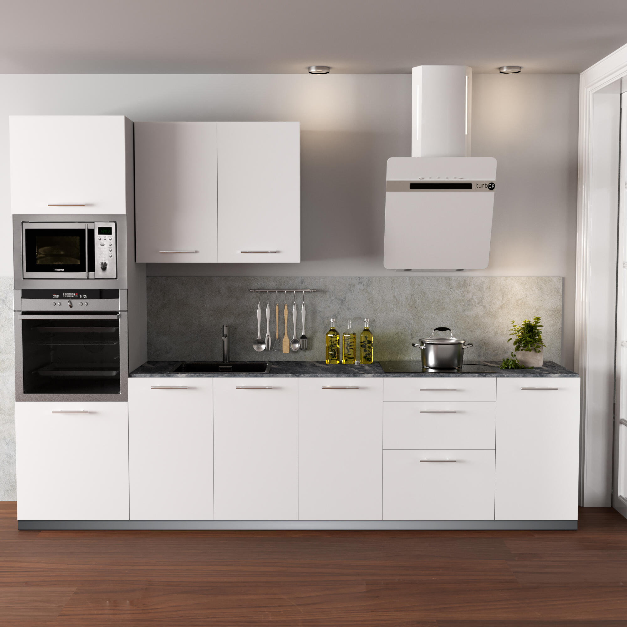 Cocina en kit DELINEA id SOFIA blanco 3.00 m | Leroy Merlin