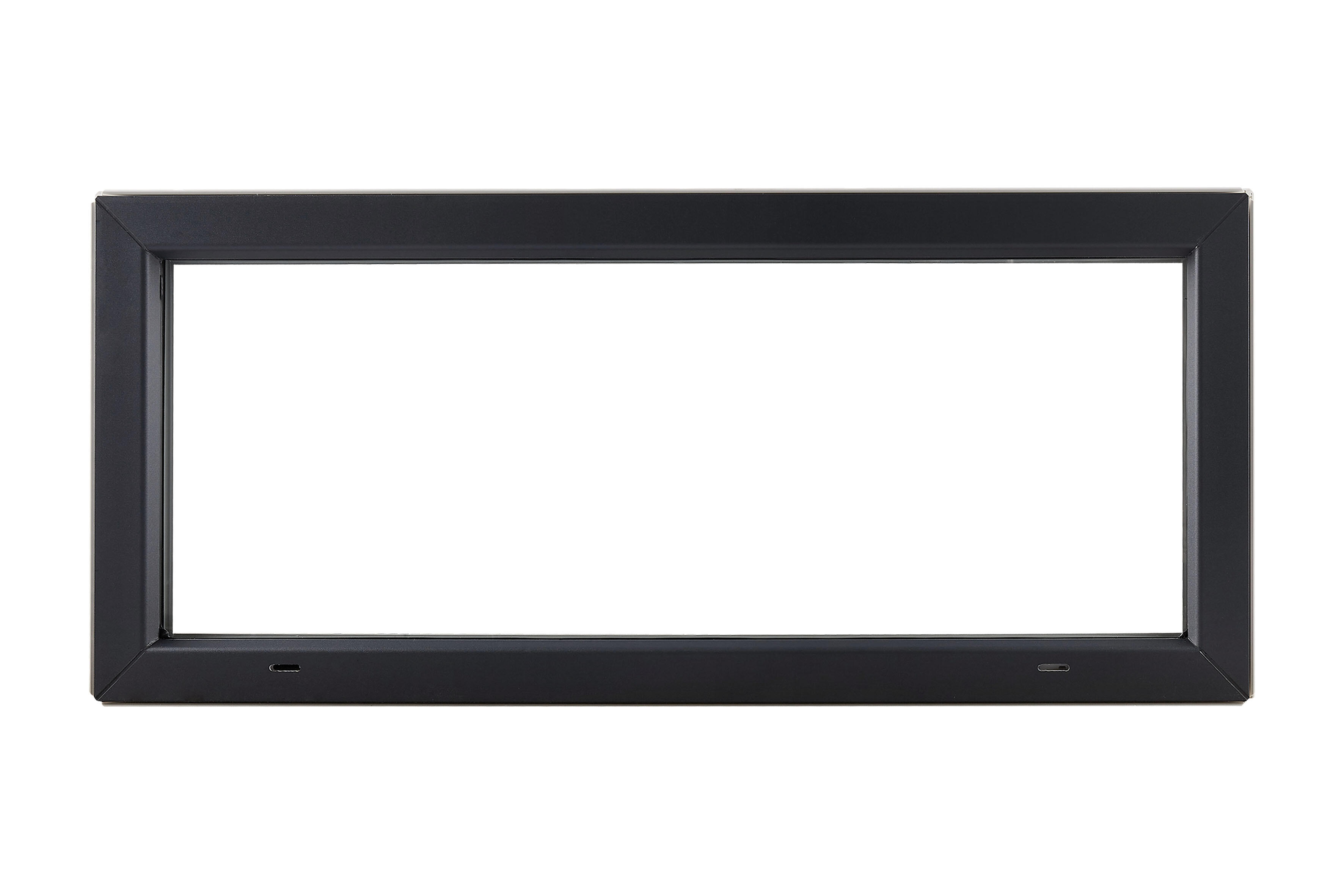 Chassis fixe PVC Essentiel H.45xl.100cm gris ext/blanc int | Leroy Merlin