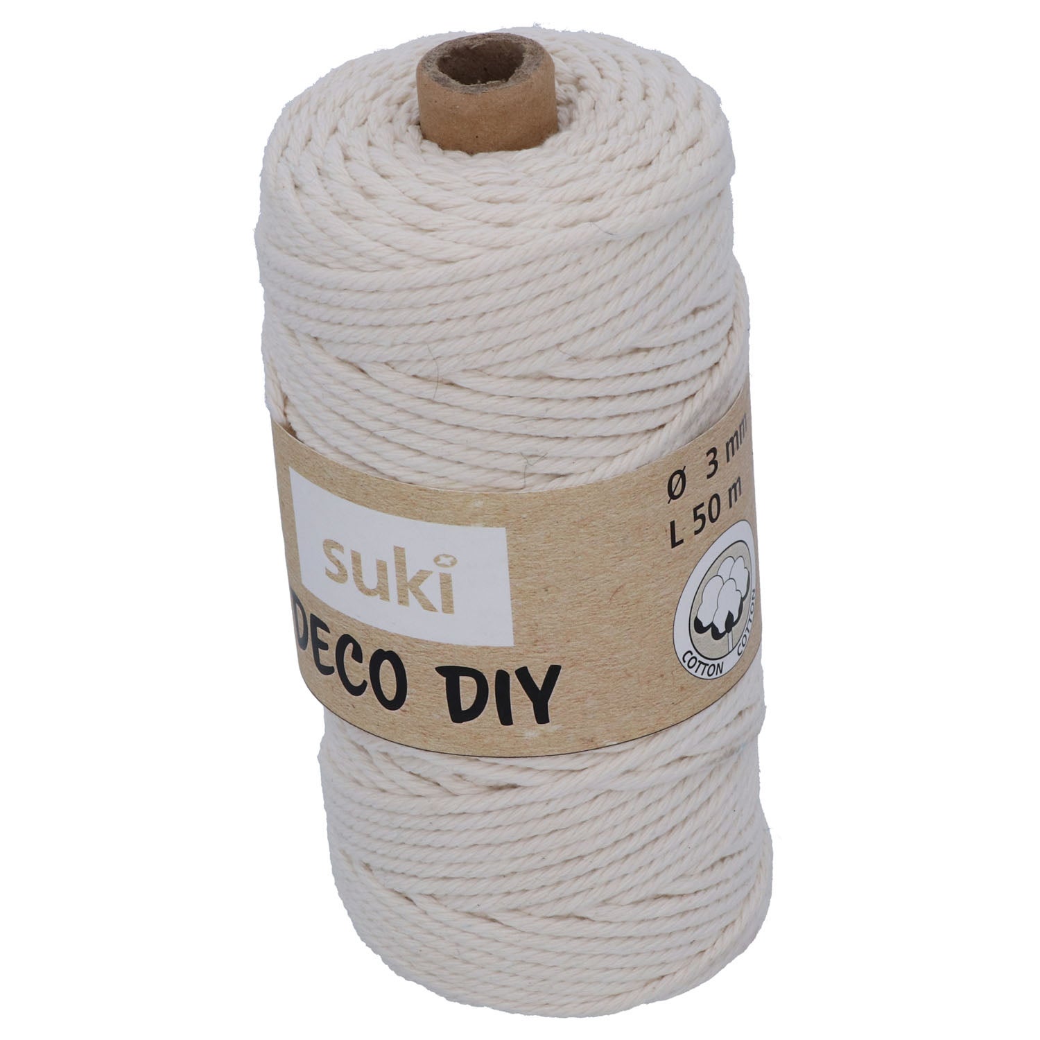 Fil de coton blanc SUKI Diam.3 mm x L.50 m | Leroy Merlin