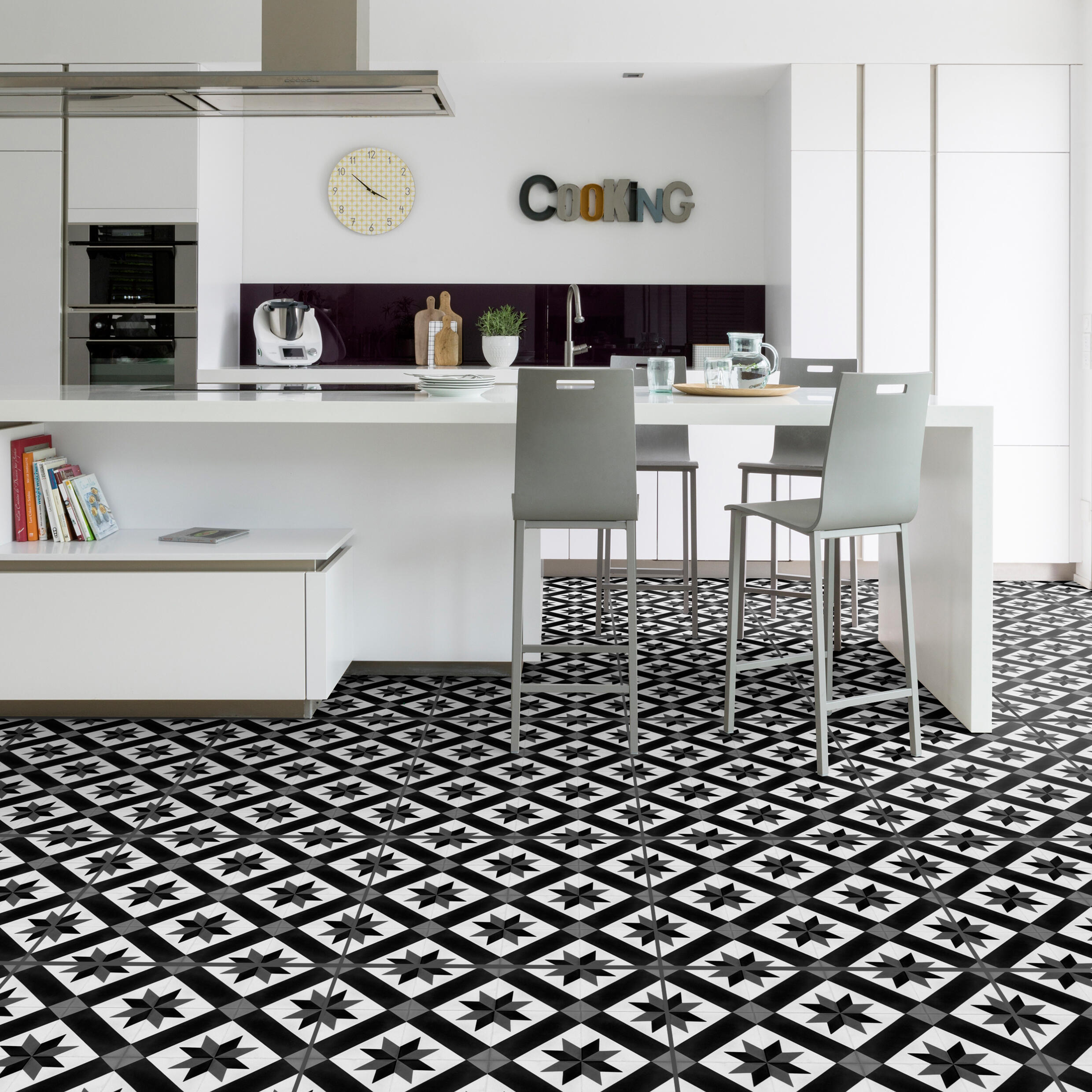 Dalle PVC adhésive intenso GERFLOR Senso premium adhesive cordoba black ...