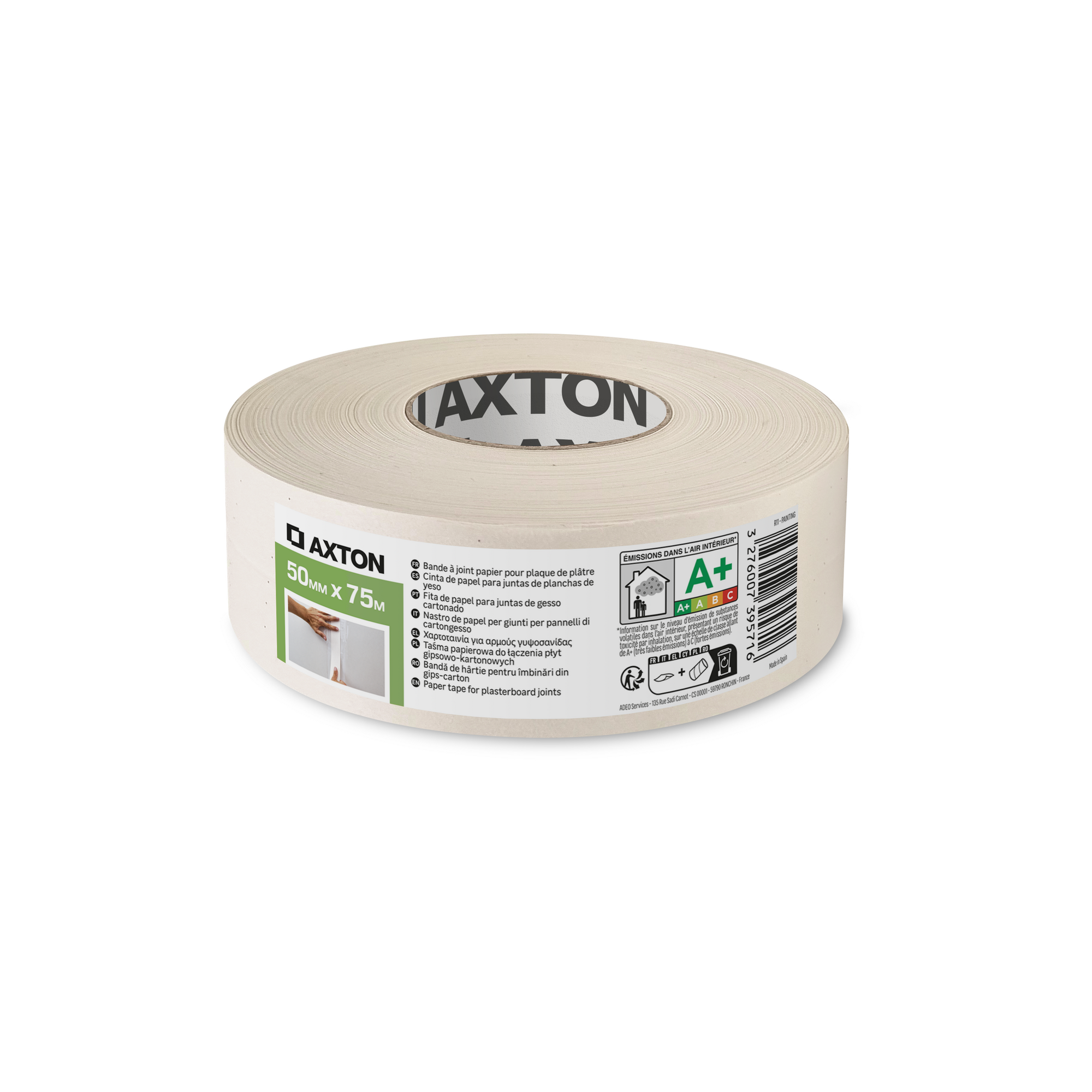 Bande à joint papier AXTON l.50 mm x L.75 m | Leroy Merlin