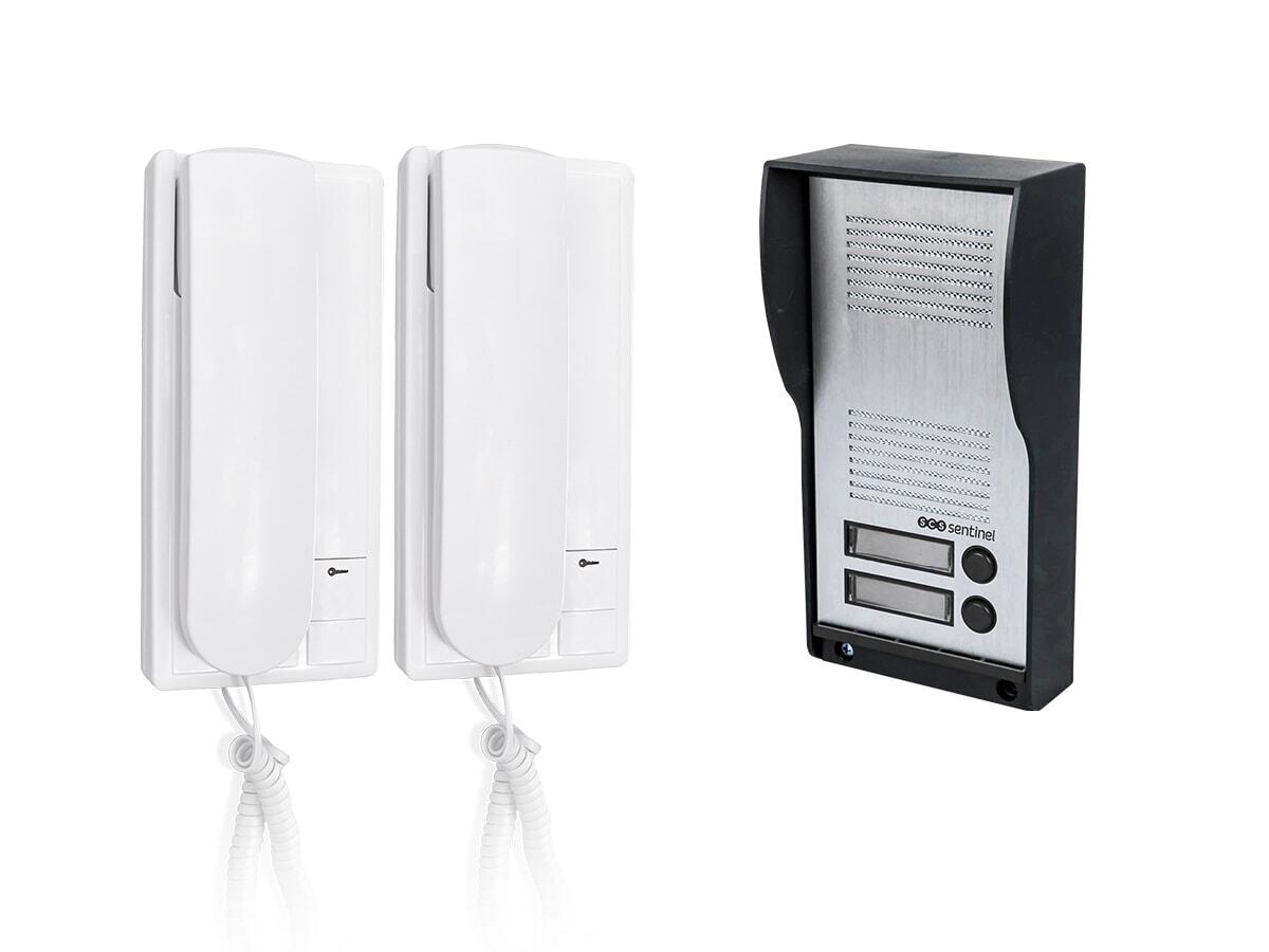 Citofono con filo SCS SENTINEL AUDIOKIT DUO 2 fili 2 pulsanti, 16 ...