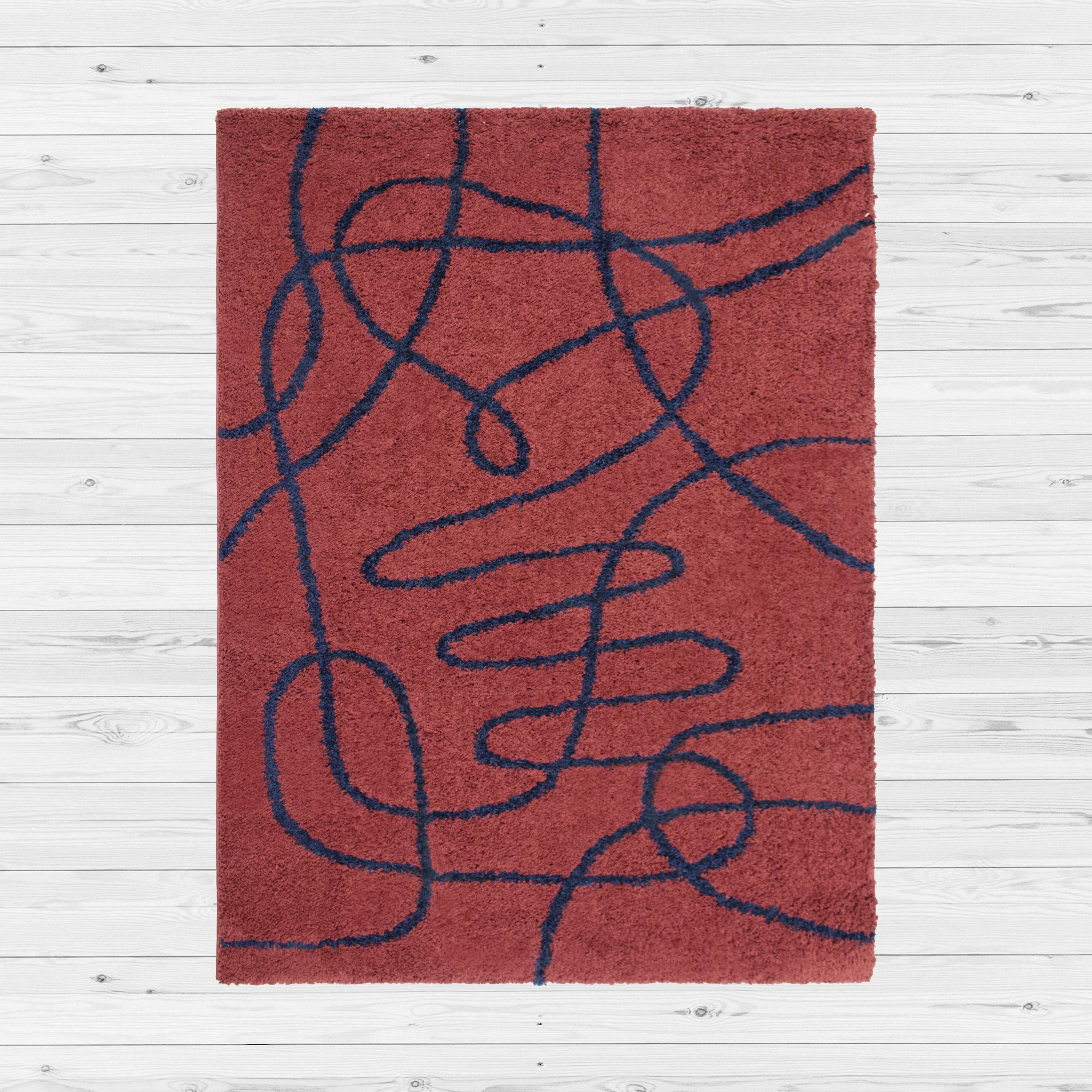 Tapis tapis terracotta rectangulaire, l.150 x L.200 cm S2-5597 | Leroy ...