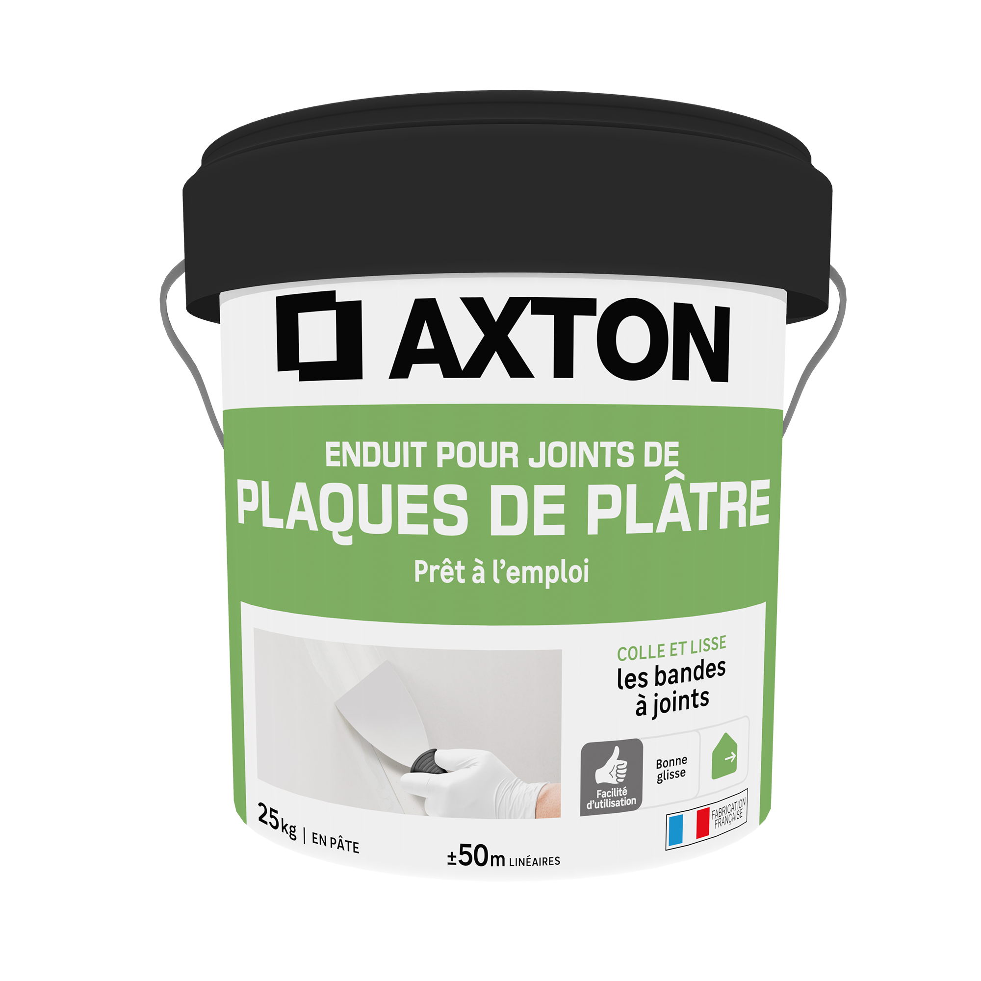 Enduit pour joint en pâte AXTON blanc 25 kg | Leroy Merlin