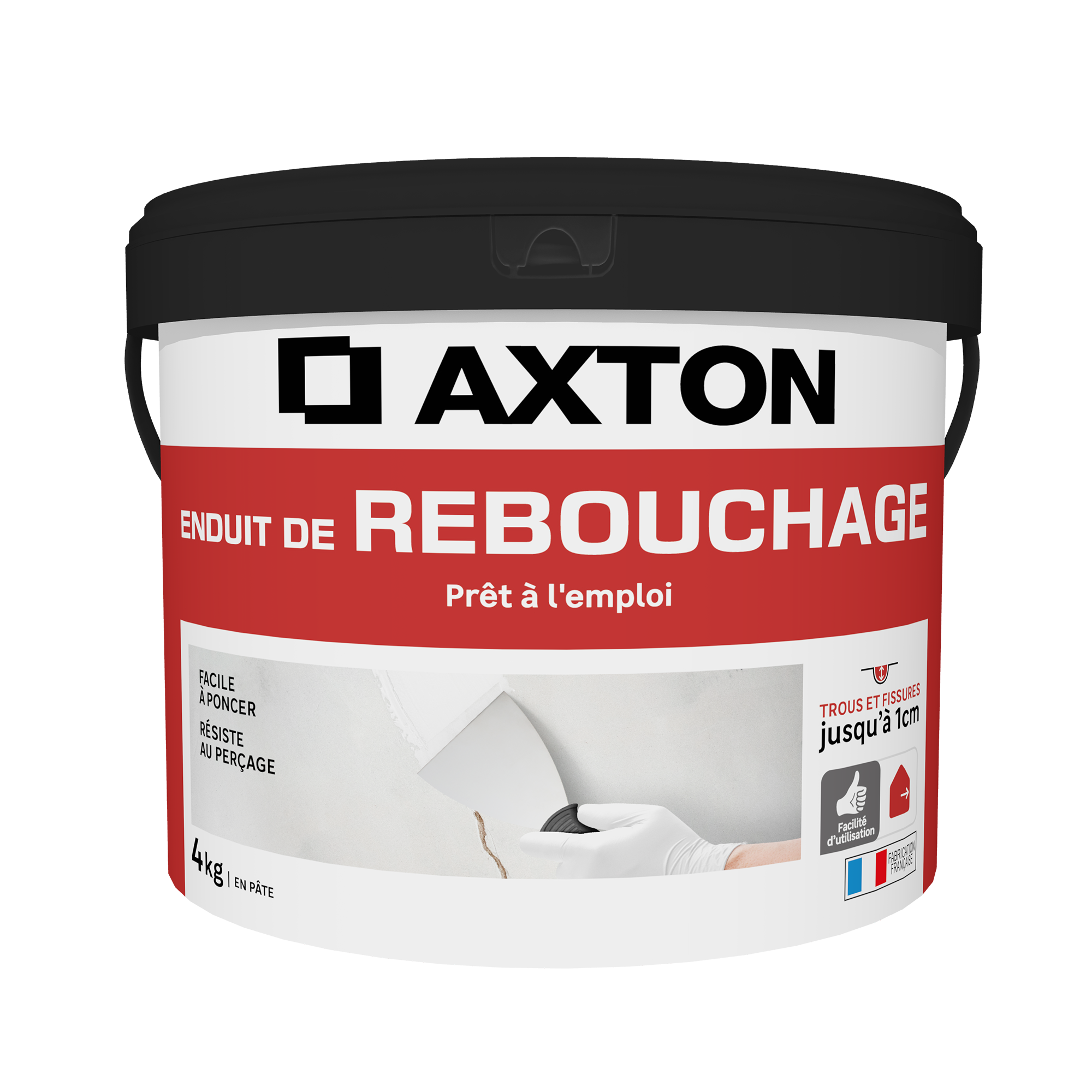 Enduit de rebouchage en pâte AXTON 4 kg | Leroy Merlin