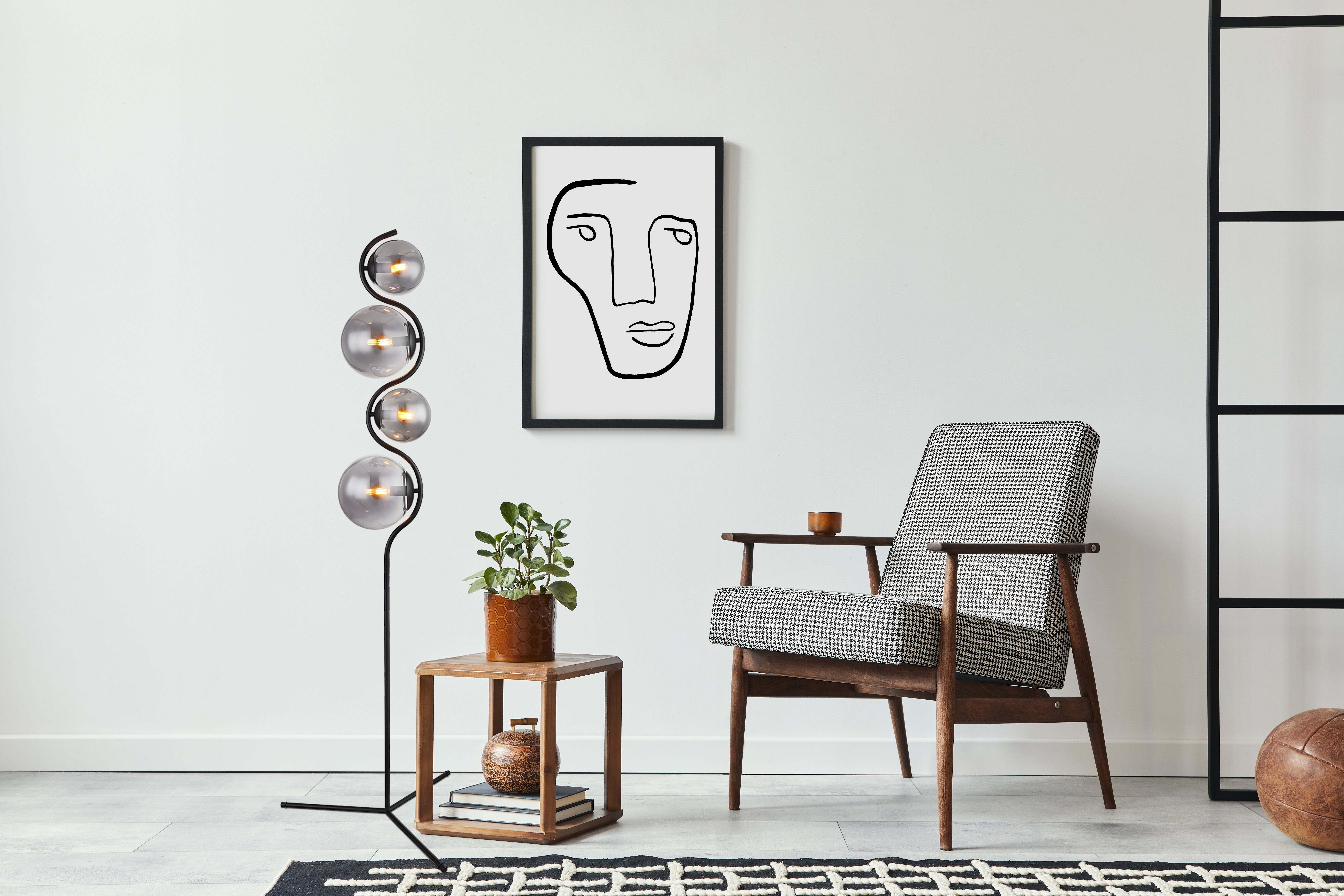 Lampada da terra Porry treppiede H 180 cm, E14 4xGLOBO | Leroy Merlin