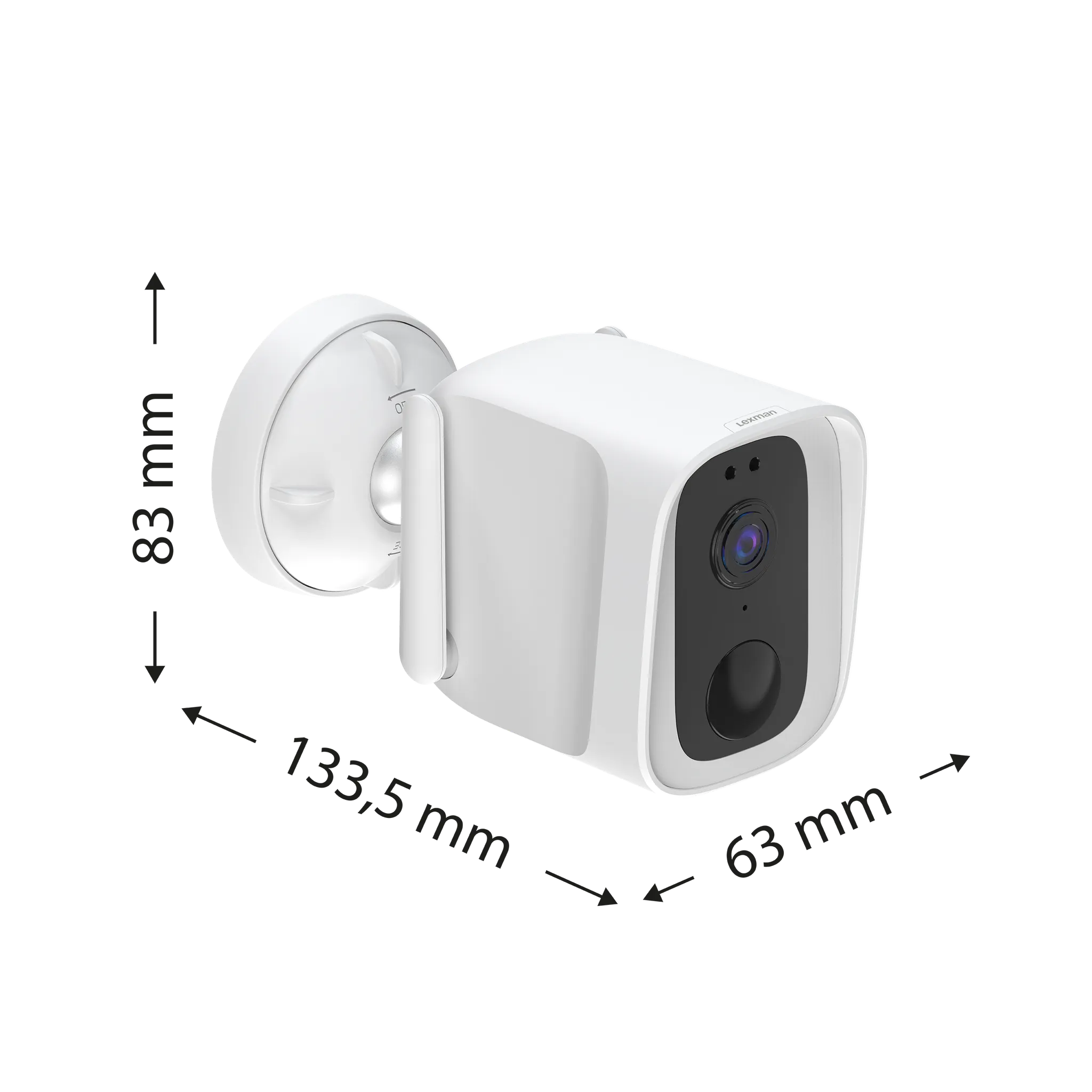 Caméra de surveillance extérieure filaire connectée, LEXMAN | Leroy Merlin