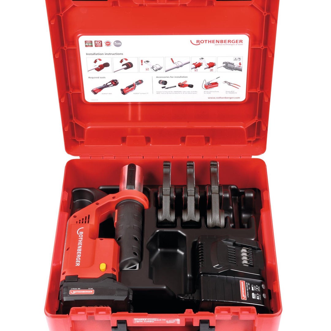 Πρέσα 1x2Ah 18V ROTHENBERGER ROMAX COMPACT TT