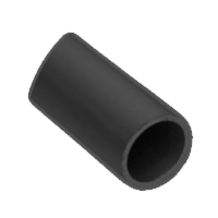 Profilé lisse acier peint noir mat, H.28 x l.28 x Ep.28 mm, L.1 m ...