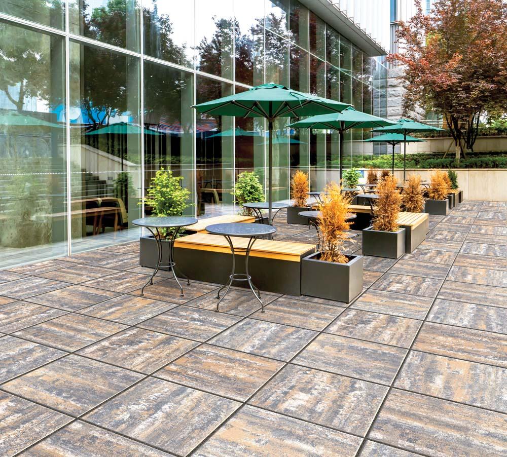 Lastra di cemento Mega Mix-Luserna grigio L 50 x L 50 cm, spessore 40 ...