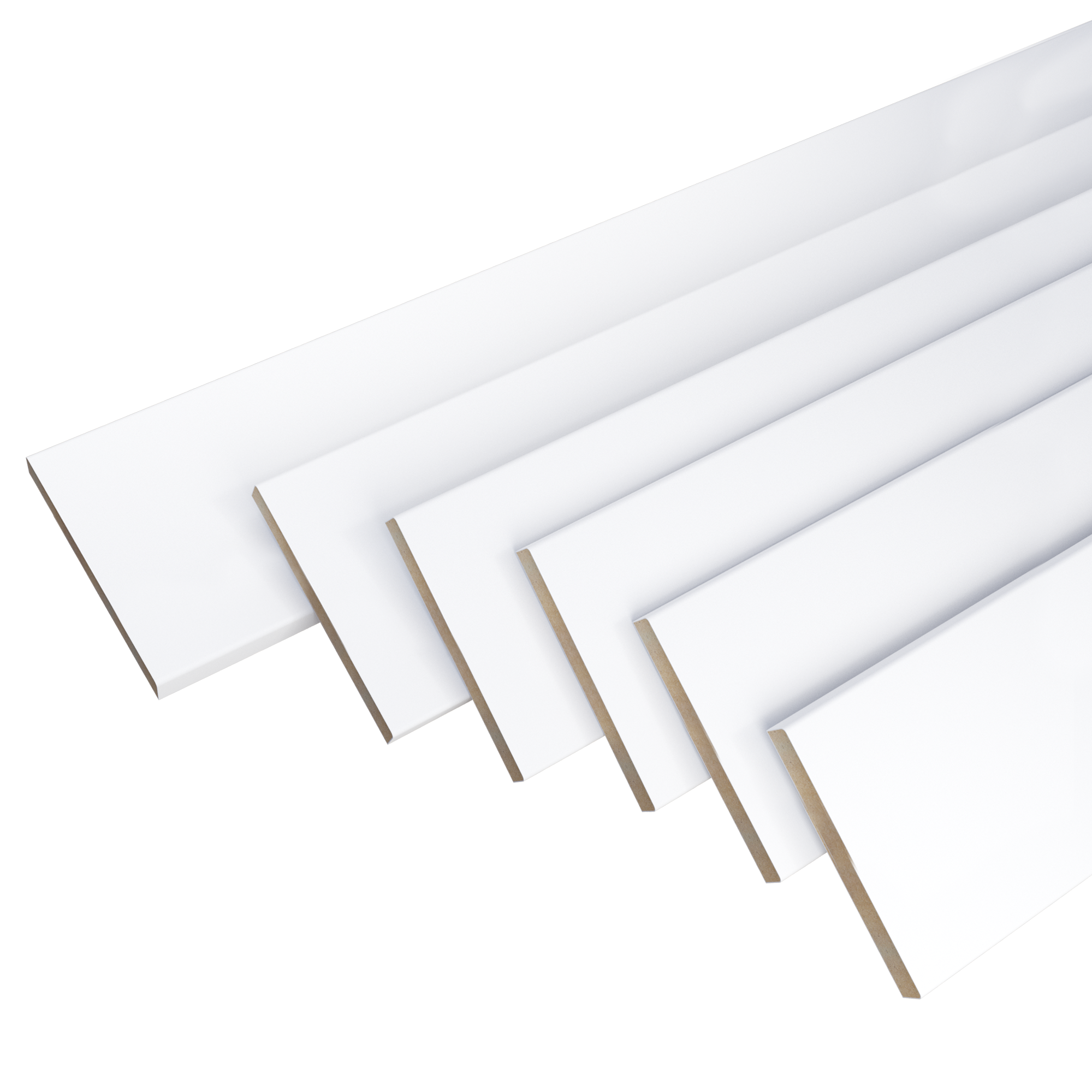 Kit de 6 tapetas mdf lacado blanco de 60x90x2200mm | Leroy Merlin