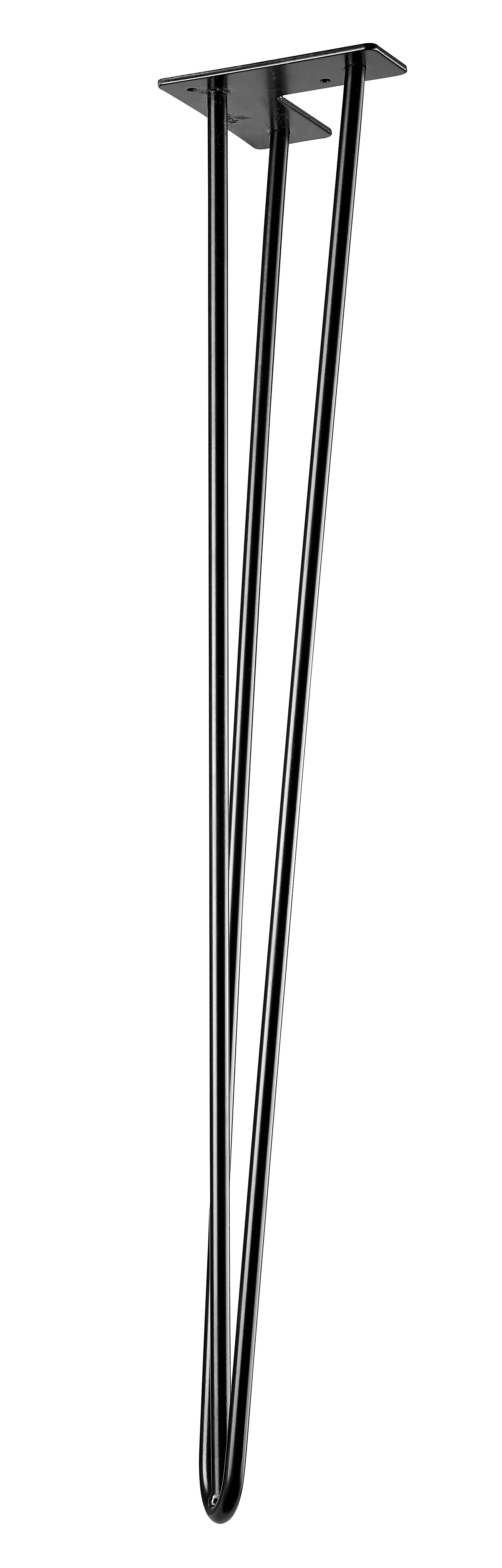 Gamba per mobili HETTICH Hairpin nero P 12 x H 71 cm | Leroy Merlin