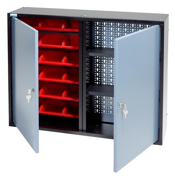 Armoire de rangement avec 18 bacs et 2 étagères KUPPER, l.80 x H.60 x P ...