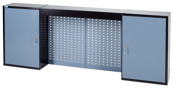 Armoire suspendue acier 4 étagères KUPPER, l.160 x H.60 x P.20 cm ...