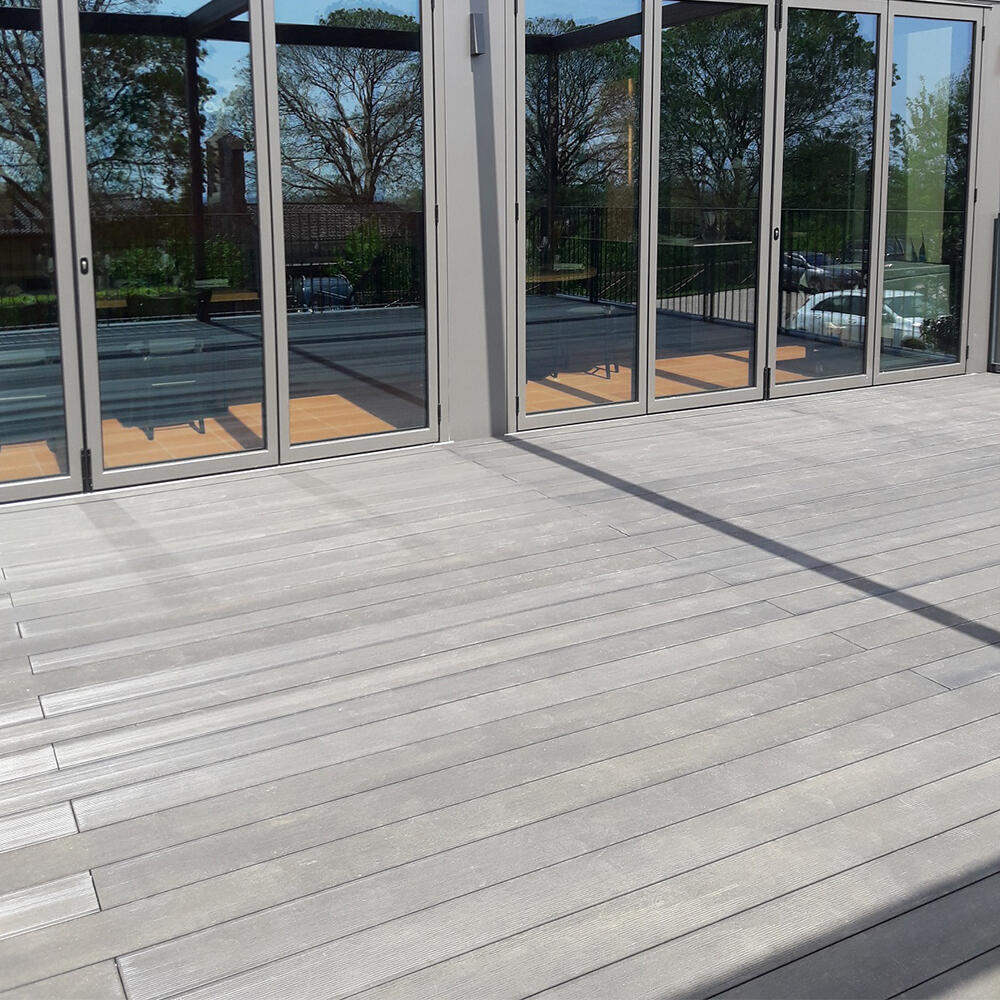 Listone Doga EASYPLANK WPC ONEK in pvc colore grigio 200 x 14.3 cm, Sp ...