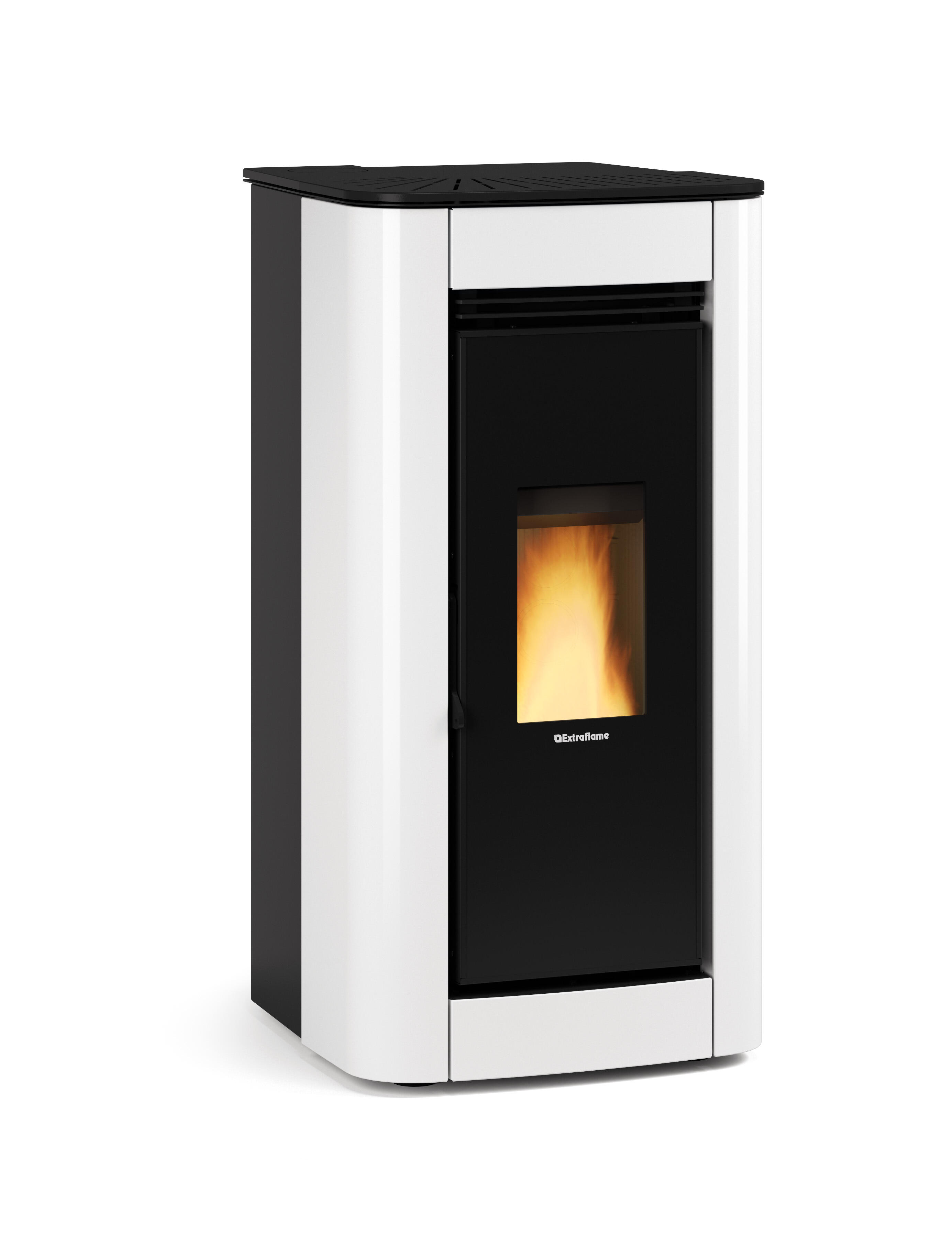 Poêle à granulés EXTRAFLAME Ilary plus blanc 8 kW | Leroy Merlin