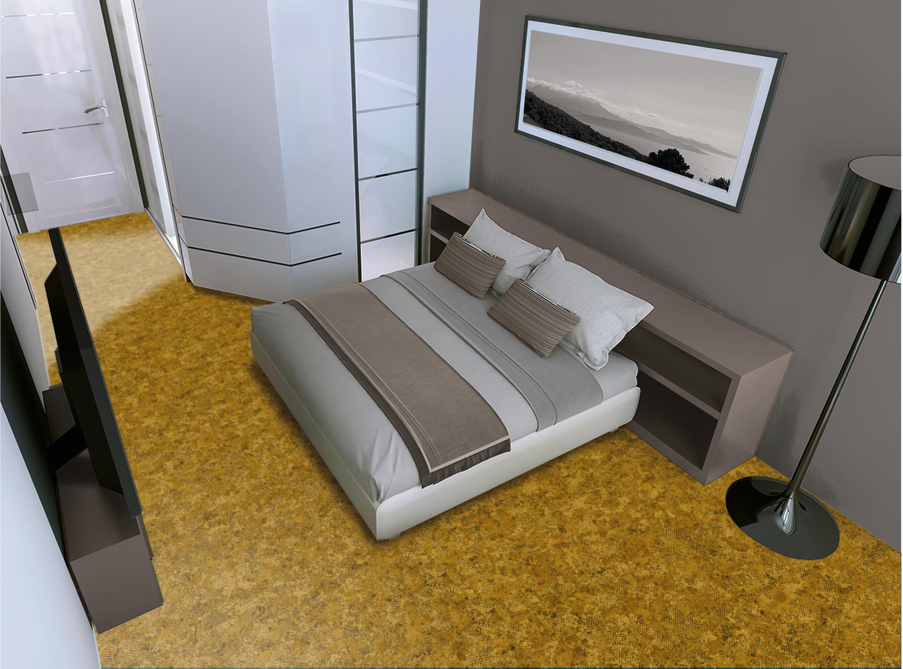 Dalle moquette bouclée structuré jaune, Take a walk, 50x50 cm | Leroy ...