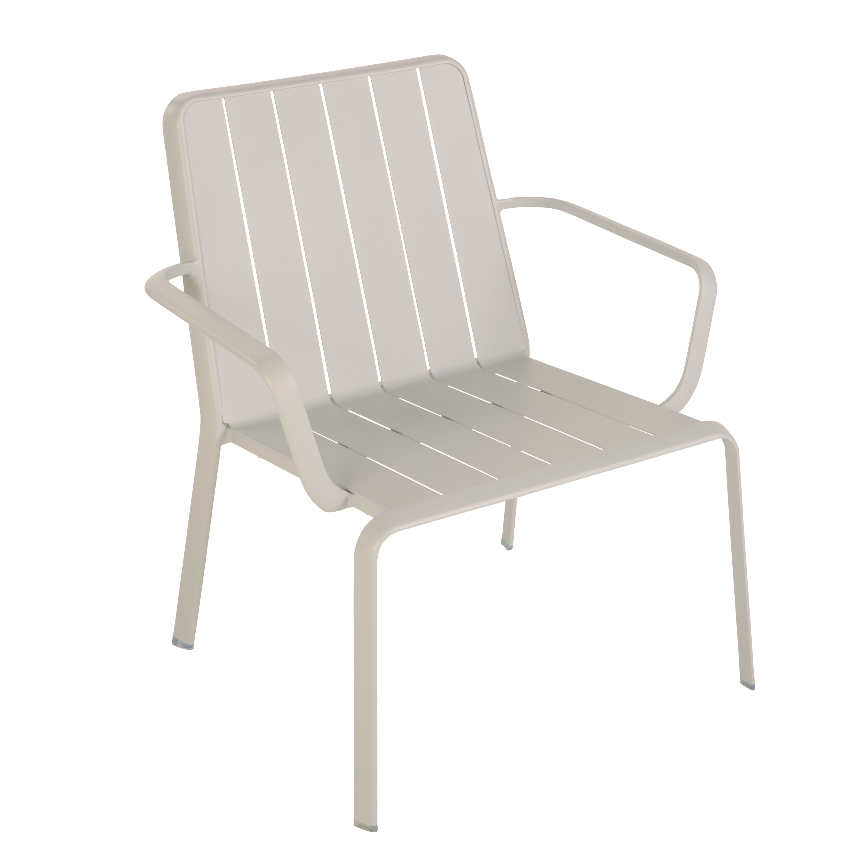 Chaise basse de jardin NATERIAL Idaho en aluminium beige | Leroy Merlin