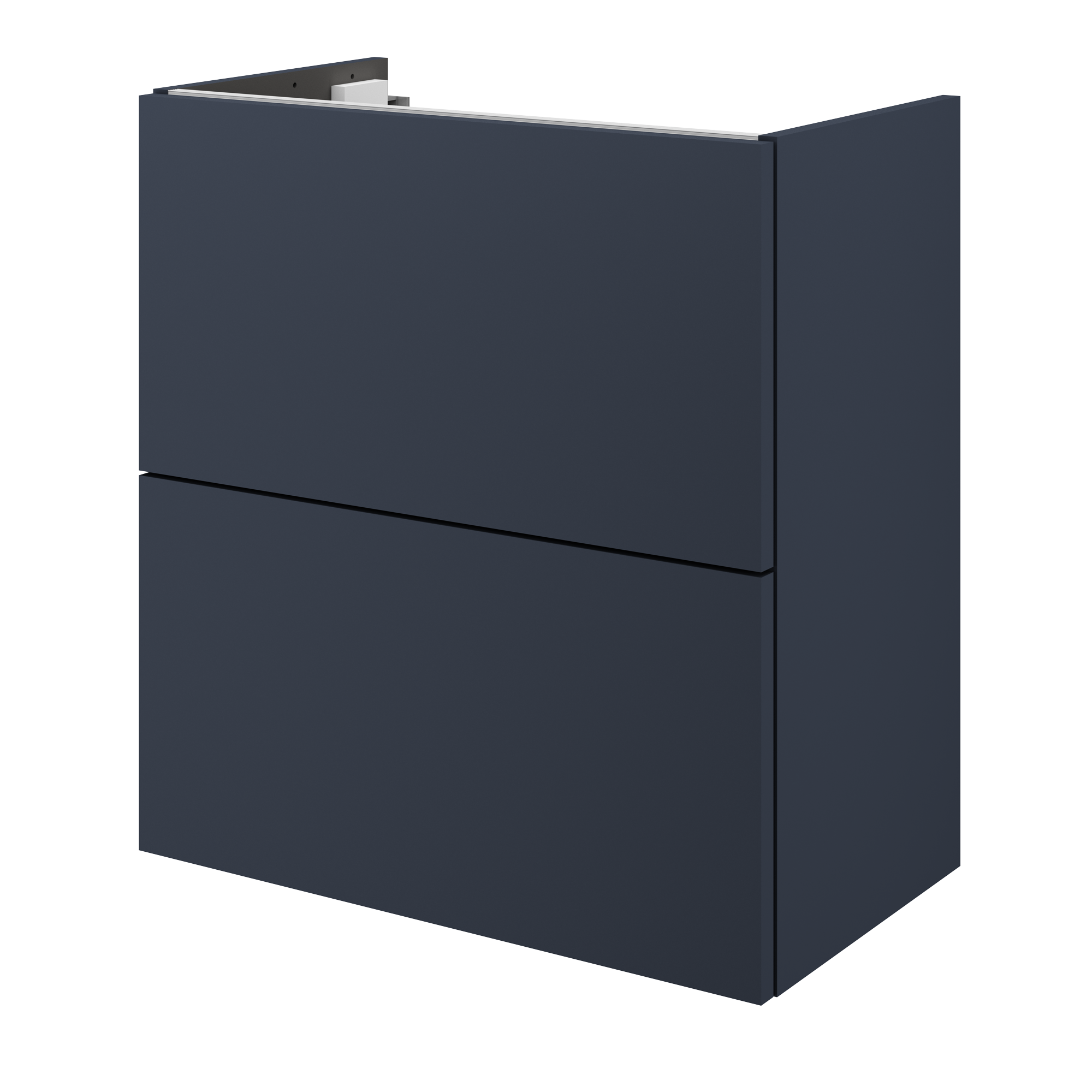 Meuble sous-vasque 2t l.60 x H.64 x P.35 cm bleu foncé Neo exclusive | Leroy Merlin
