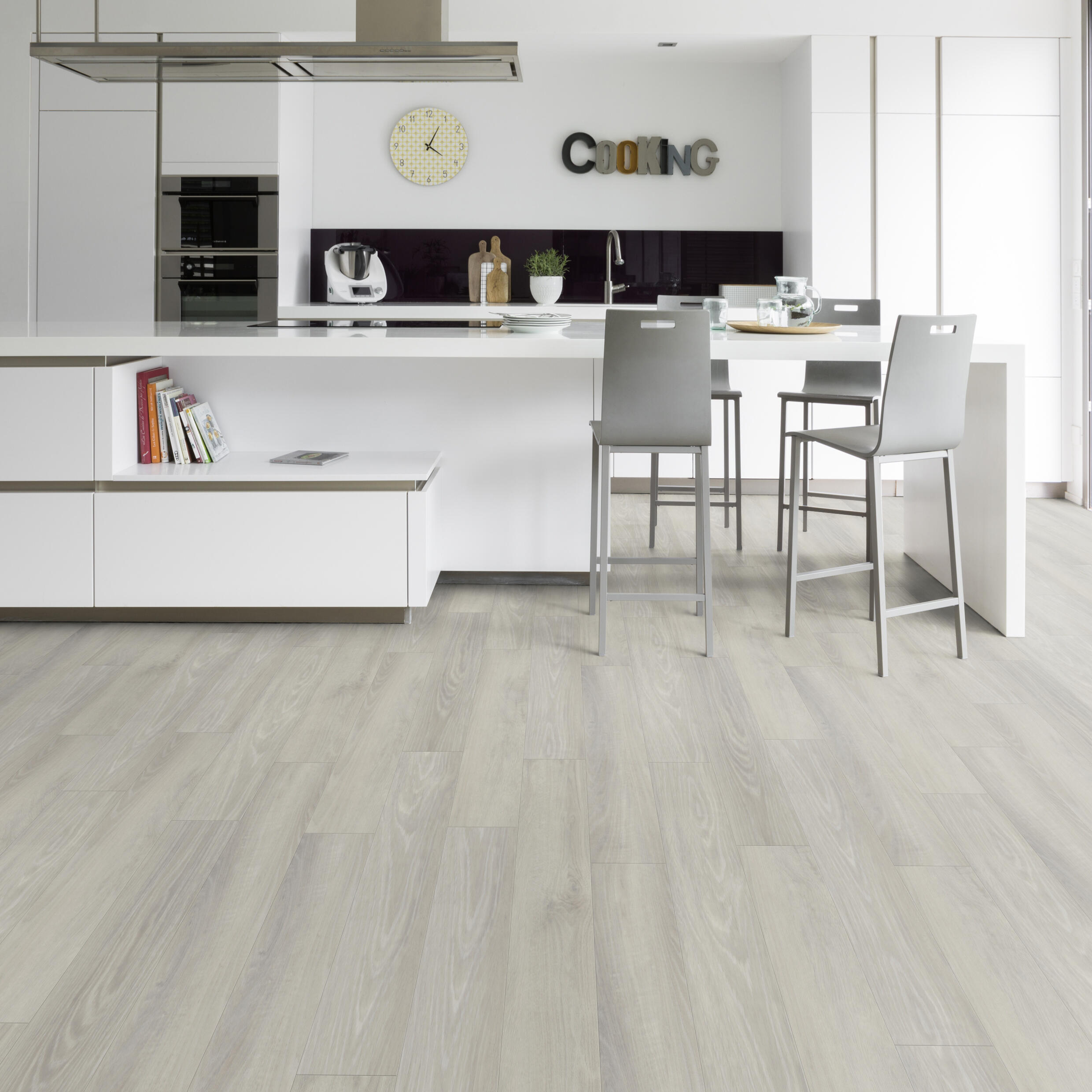 Lame PVC adhésive forte GERFLOR Senso premium adhesive simba bois gris ...