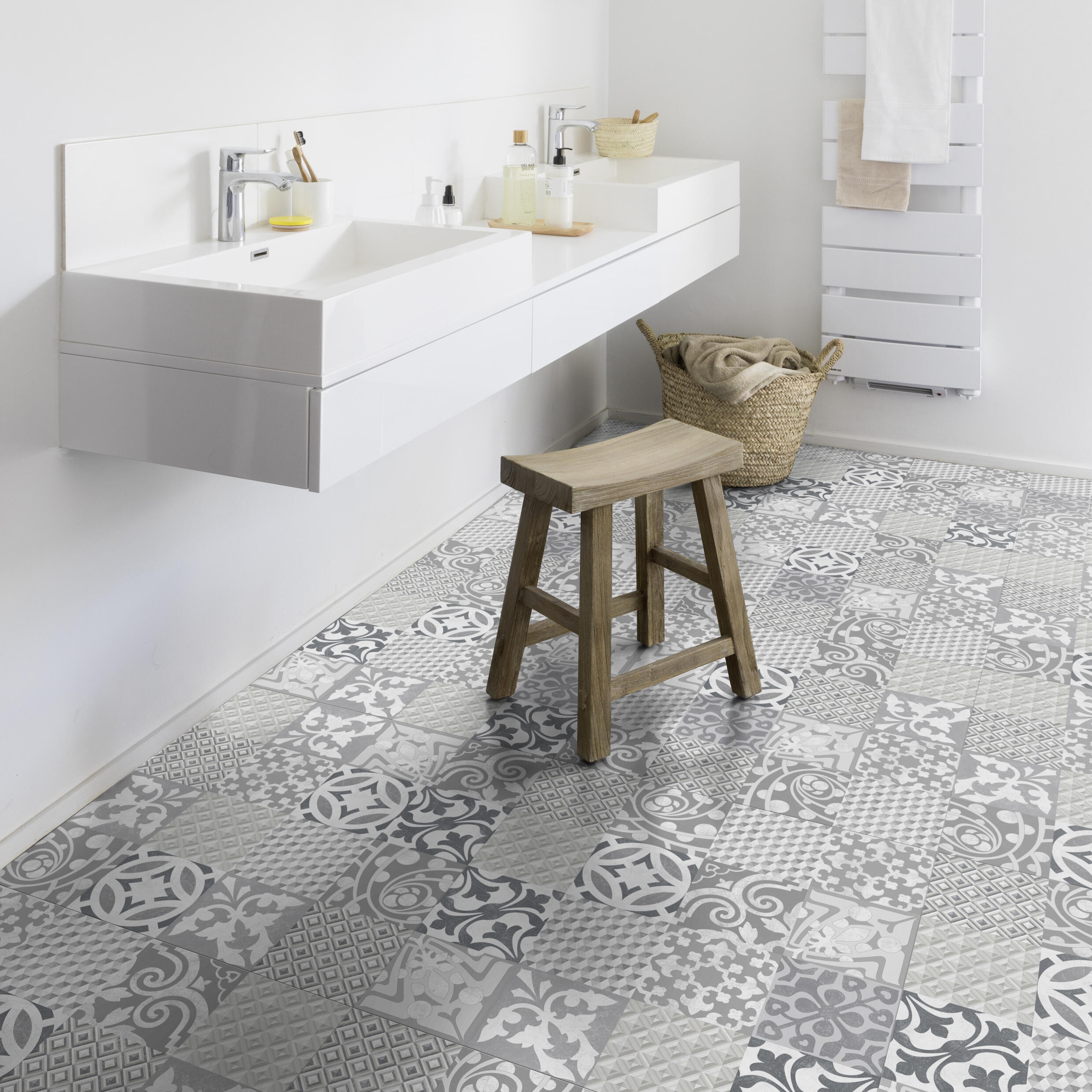 Suelo vinílico autoadhesivoforte Provence Grey GERFLOR | Leroy Merlin