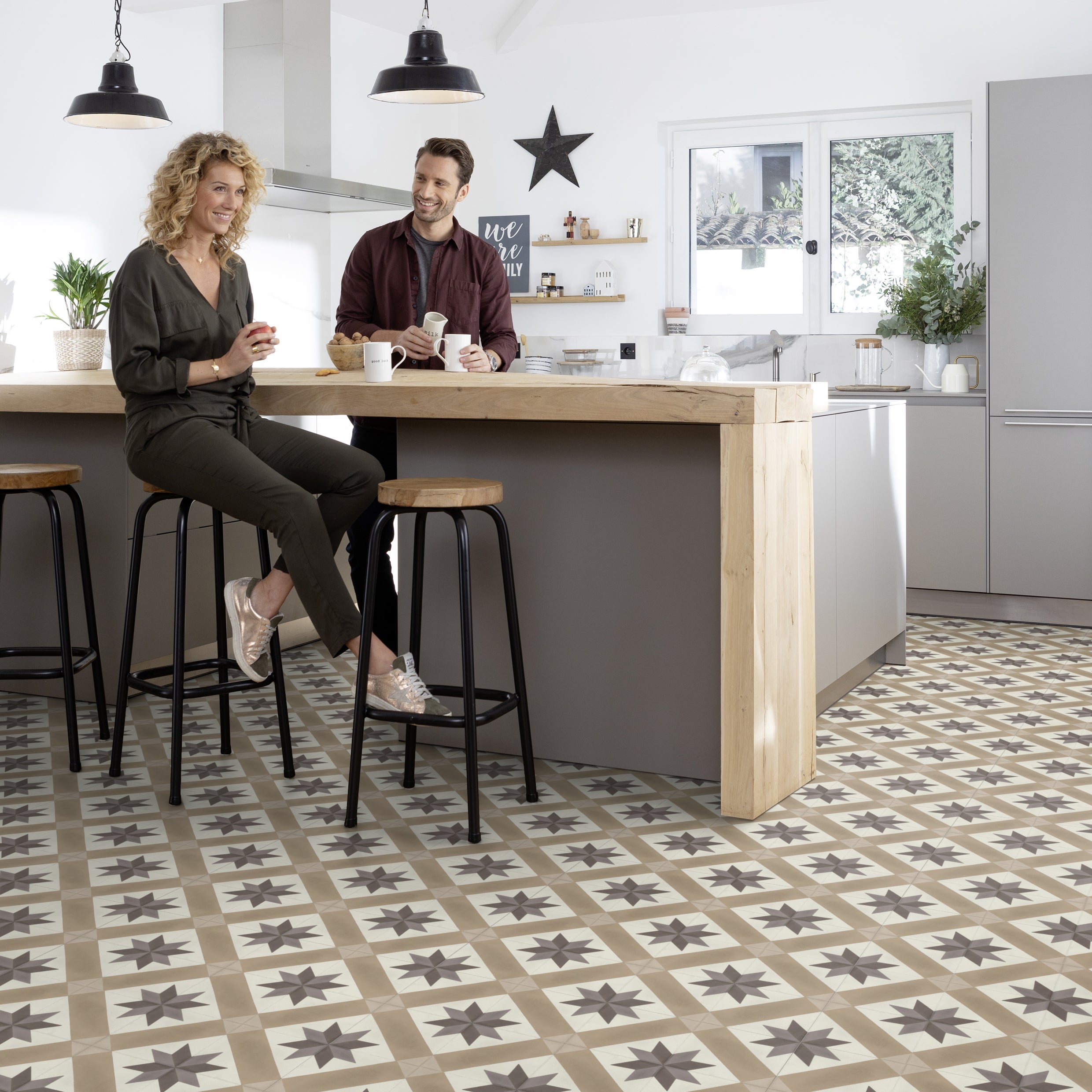 Dalle PVC autoplombant intenso GERFLOR Senso premium easy cordoba ivory | Leroy Merlin