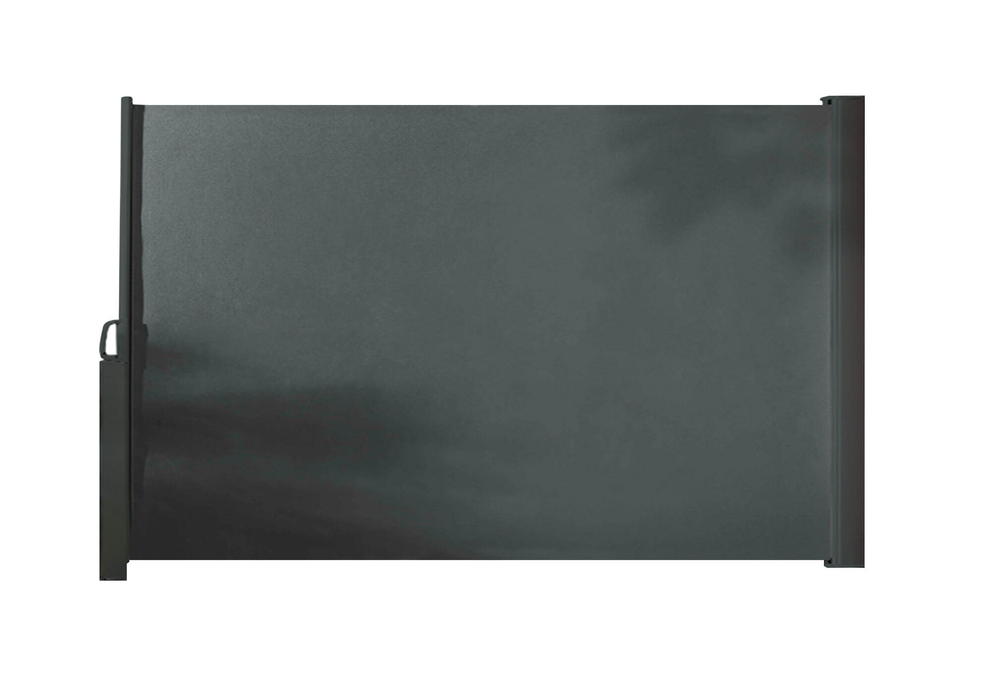 Paravent rétractable 1.6X3M gris anthracite fixation enrouleur mur ou ...