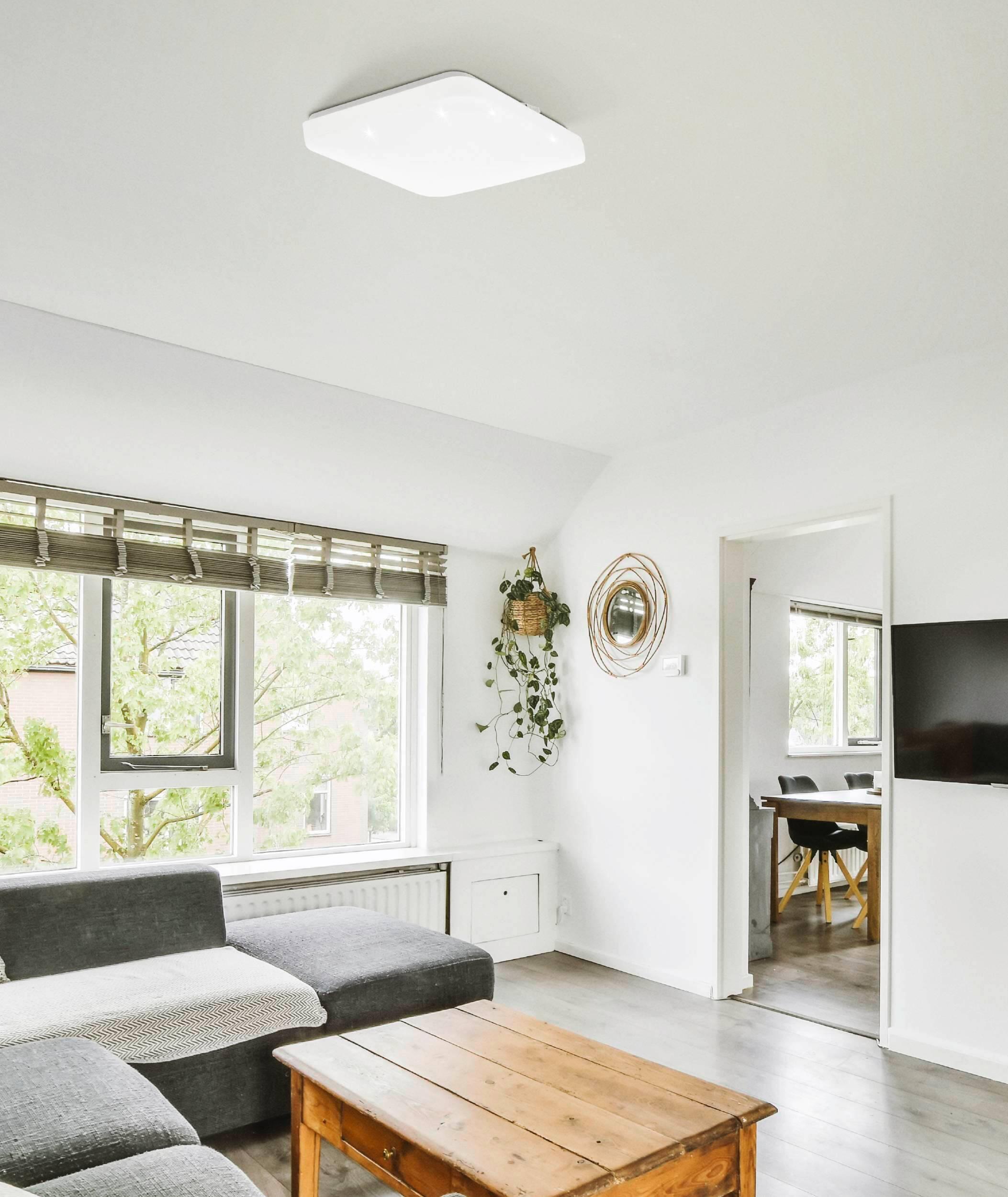 Plafoniera LED moderno Frania, bianco43 cm, luce calda EGLO | Leroy Merlin