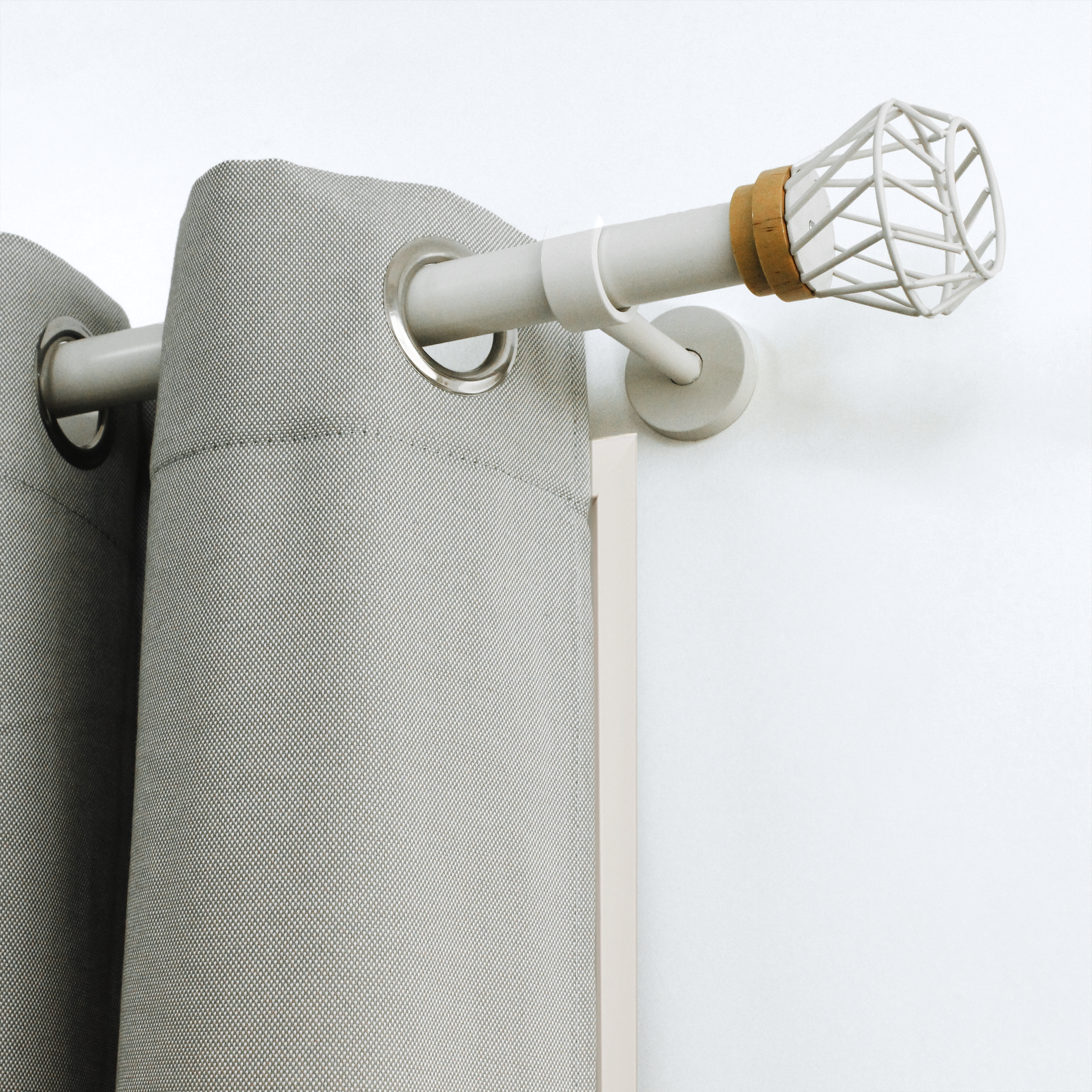 Kit de tringle à rideaux Tulis Diam.28 mm blanc 200 à 360 cm | Leroy Merlin