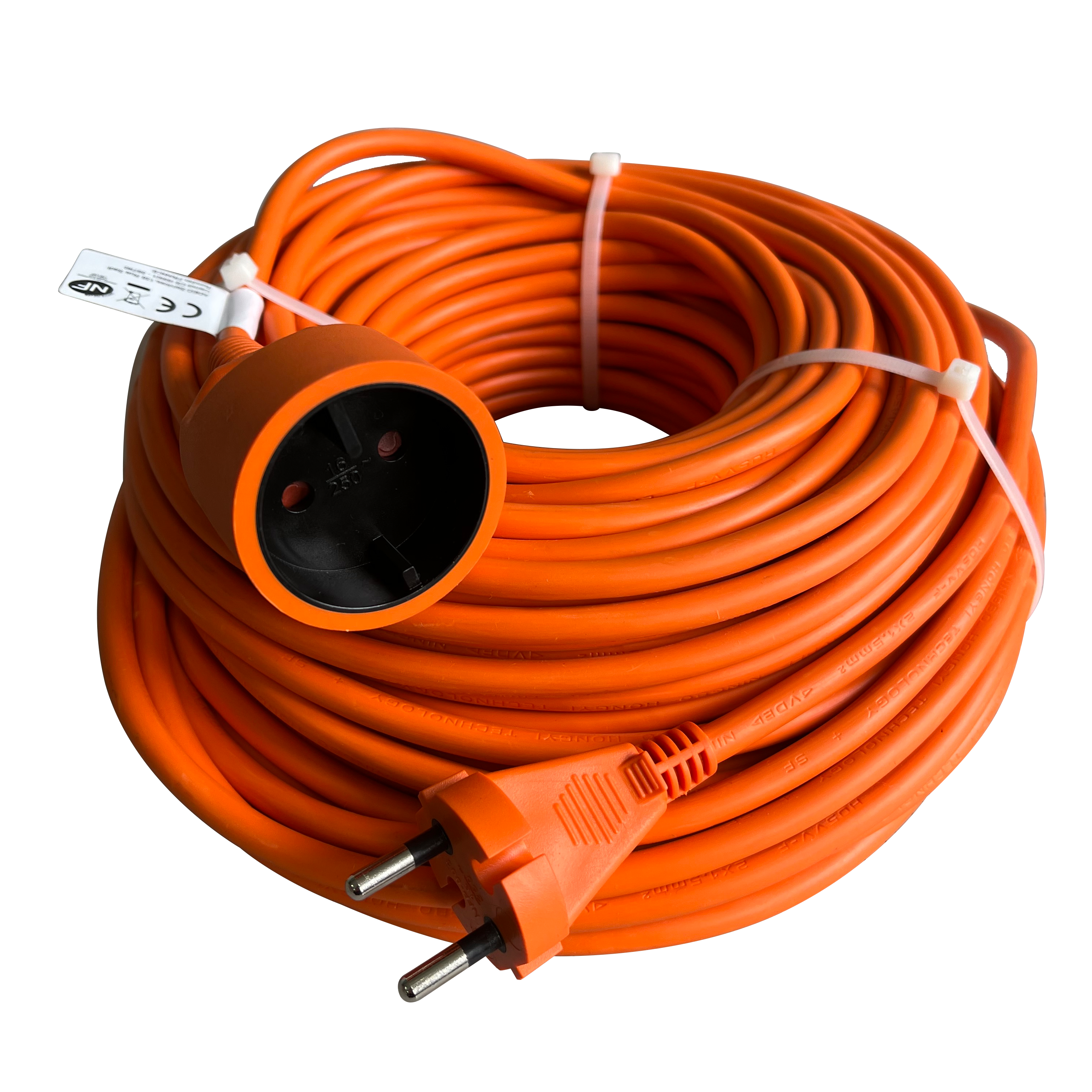 Rallonge électrique de jardin sans terre L.40 m HO5VVF 2X1.5m², orange ...