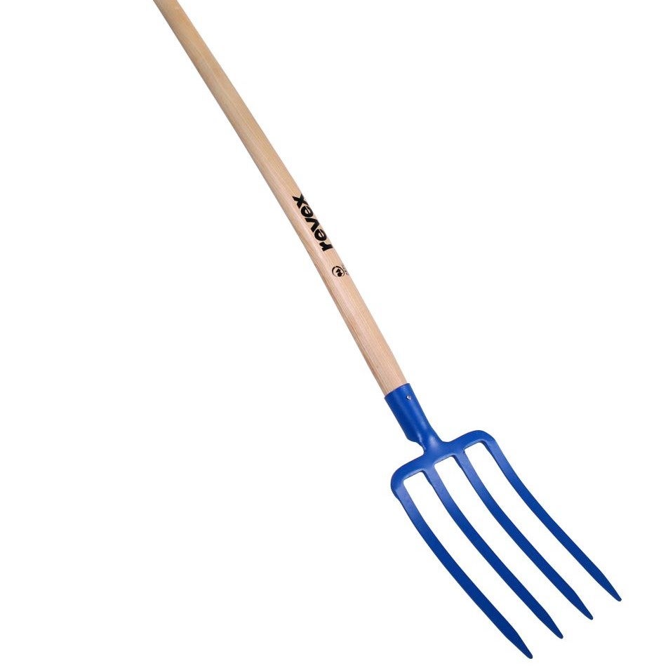Fourche à bêcher acier forgé REVEX manche bois L.100 cm | Leroy Merlin