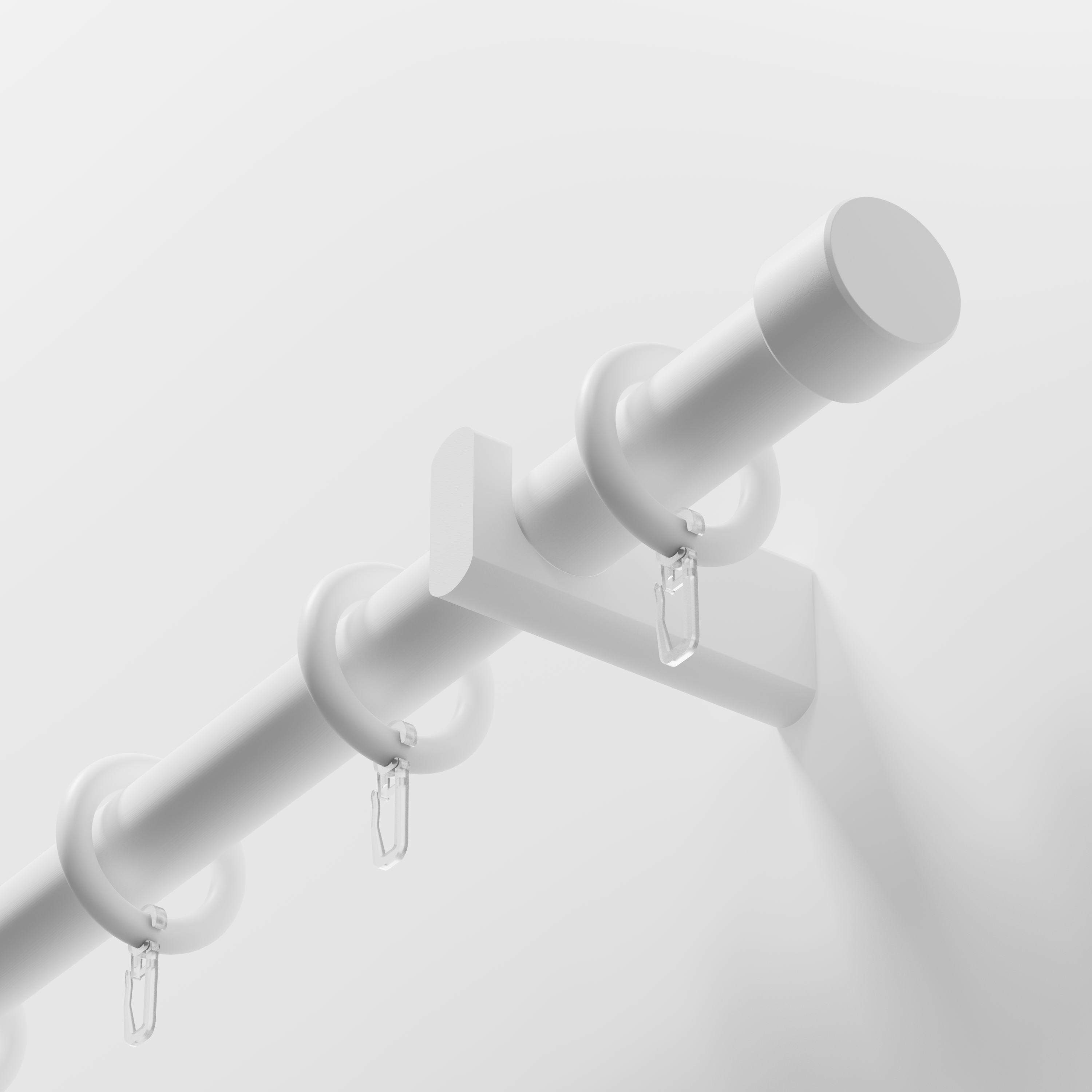 Lot de 10 anneaux et crochets tringle à rideau Taiga 28 mm ...