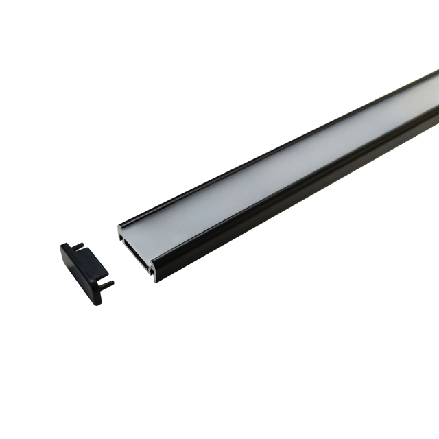 Perfiles led negros: iluminación uniforme y diseño discreto