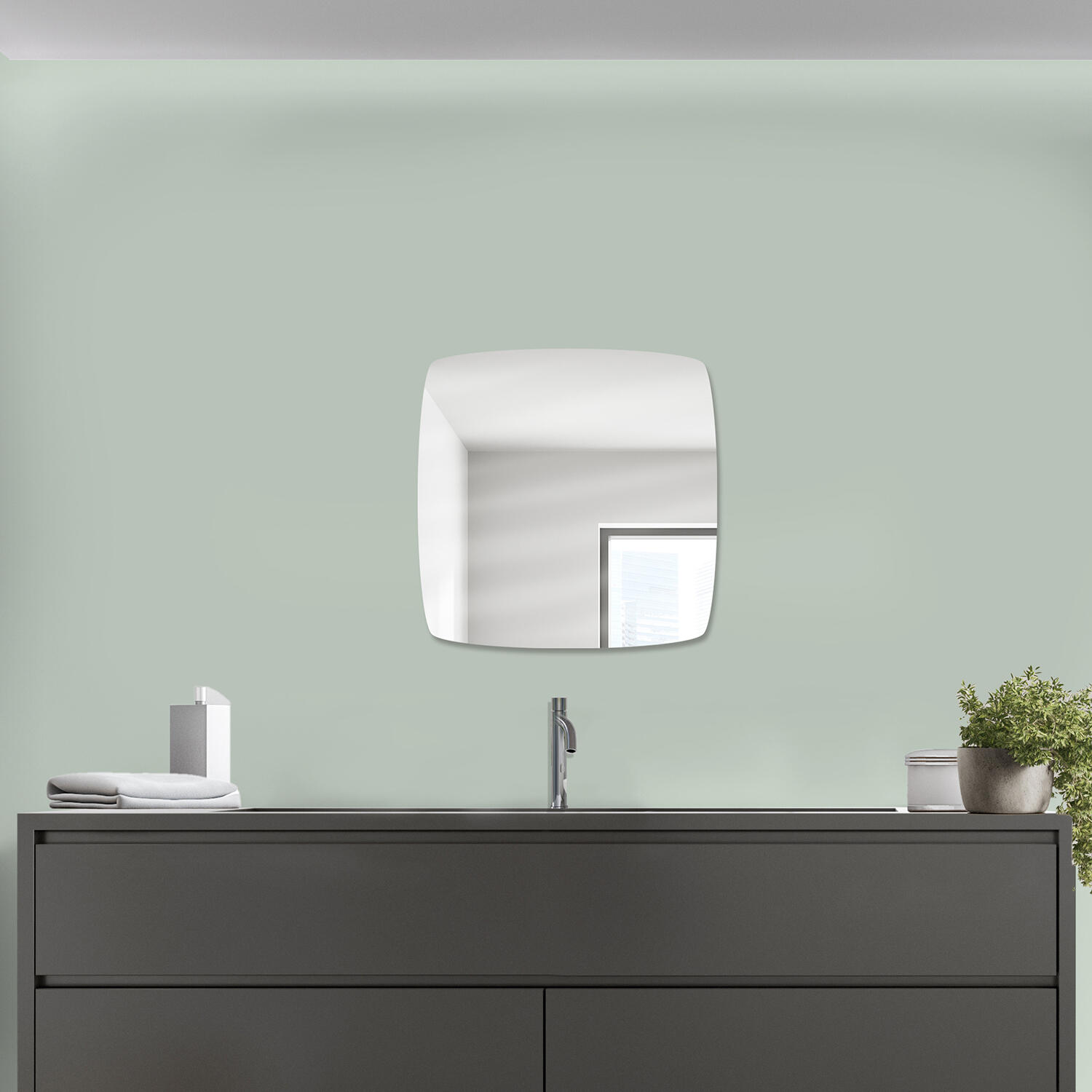 Miroir carré à composer Modulo, l.75 x H.75cm | Leroy Merlin