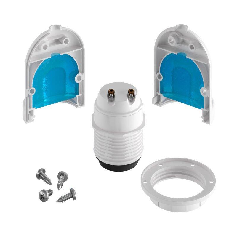 Douille électrique étanche E27 blanc Eiva, CREATIVE CABLES | Leroy Merlin