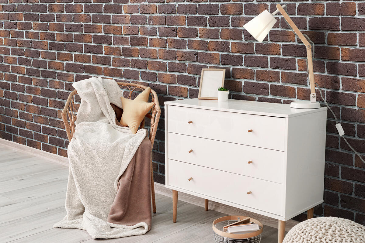 Plaquette de parement béton effet brique Chester intérieur / extérieur ...