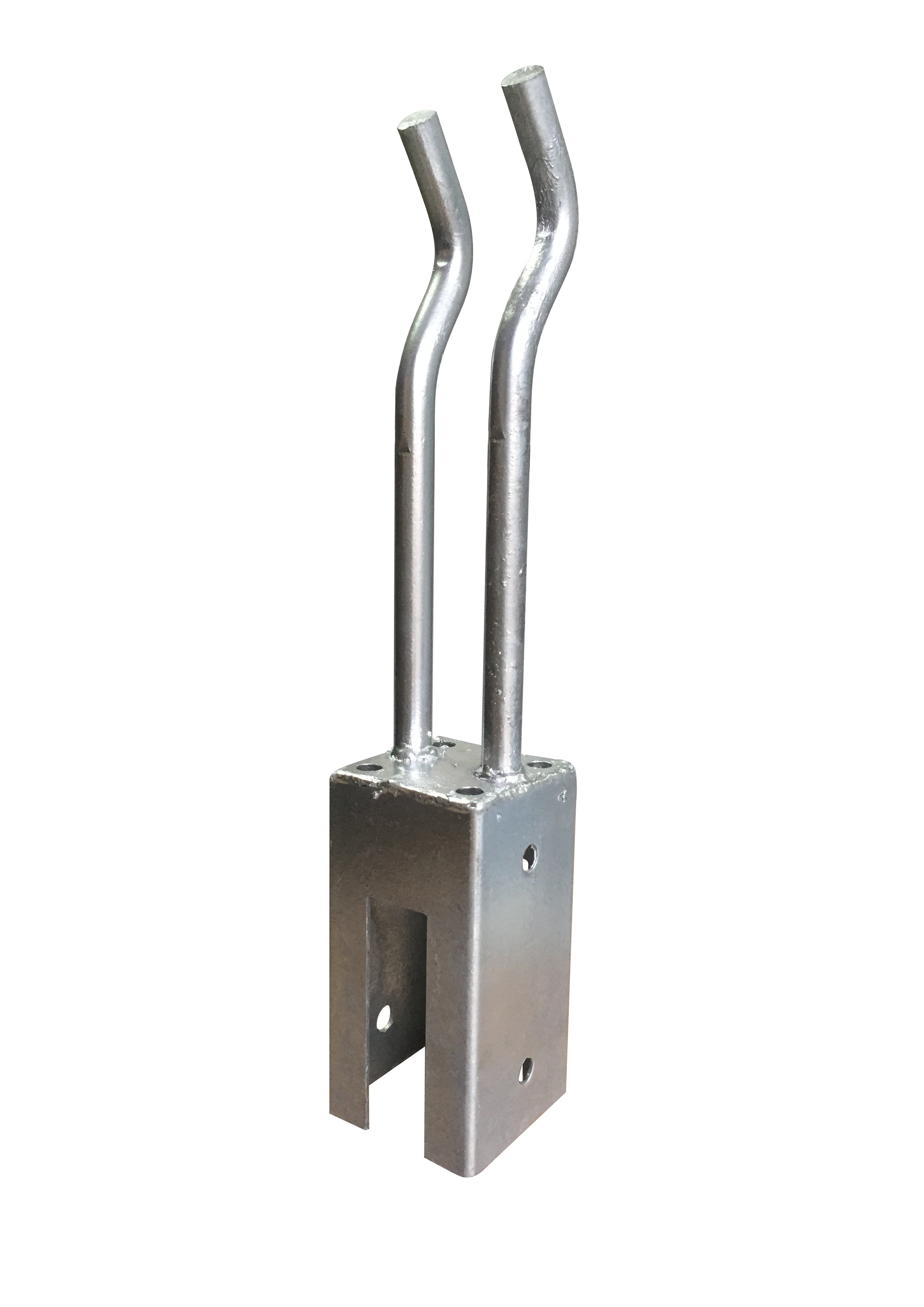 Support à sceller rainuré acier galva, H.40 x L.7 x l.7 cm | Leroy Merlin