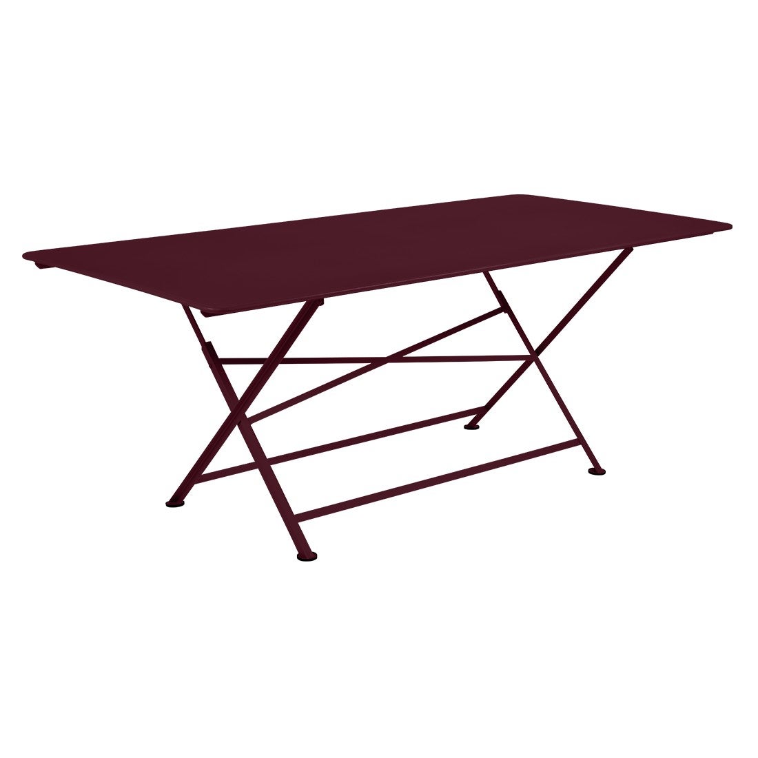 Table FERMOB 247b9 rectangulaire rouge personnes | Leroy Merlin