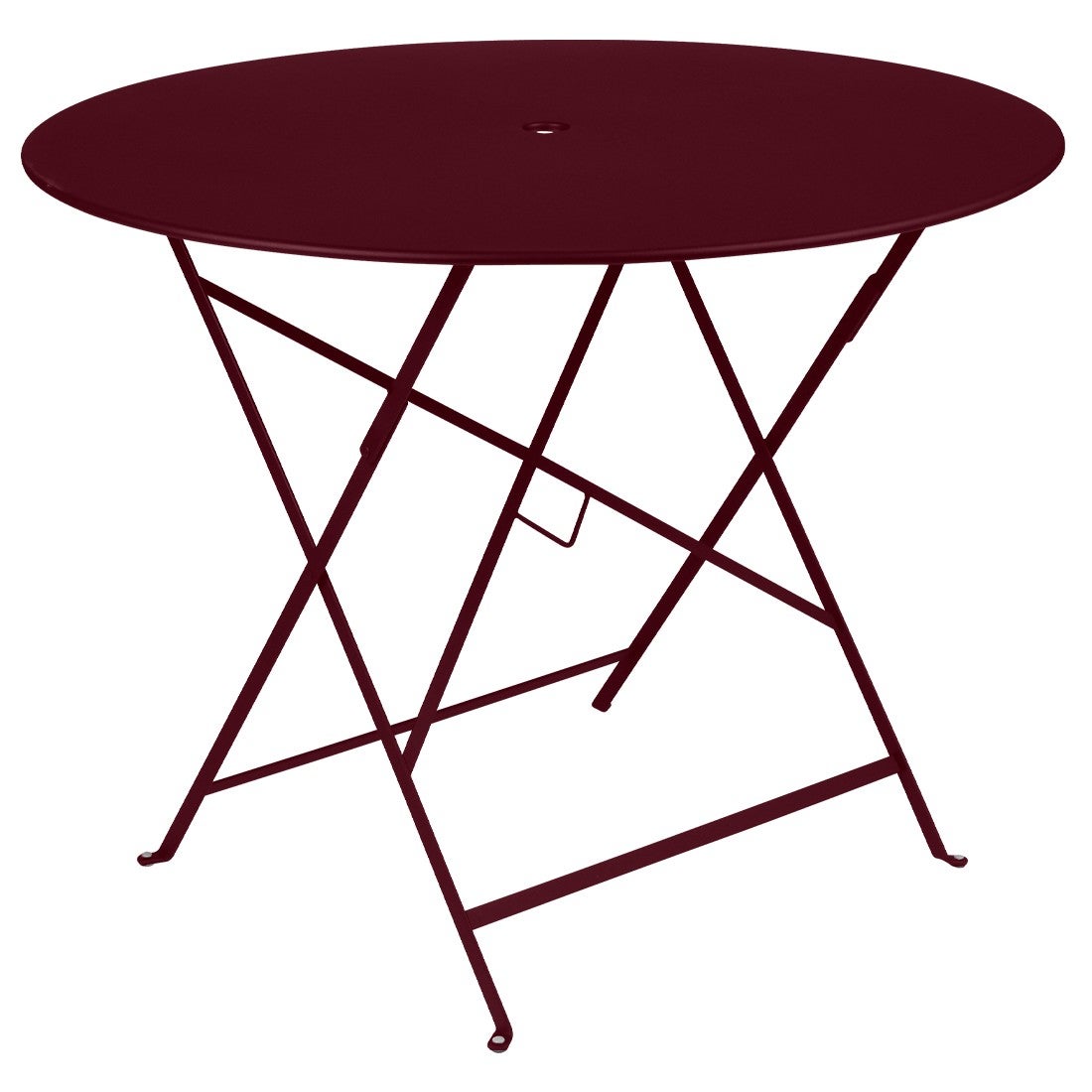 Table FERMOB Bistro rond rouge 4 personnes | Leroy Merlin
