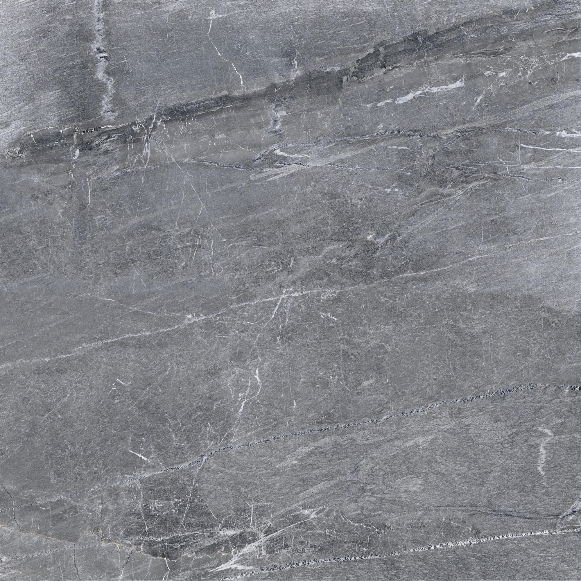 Suelo cerámico Imperial efecto mármol gris 120x120 cm C3 | Leroy Merlin